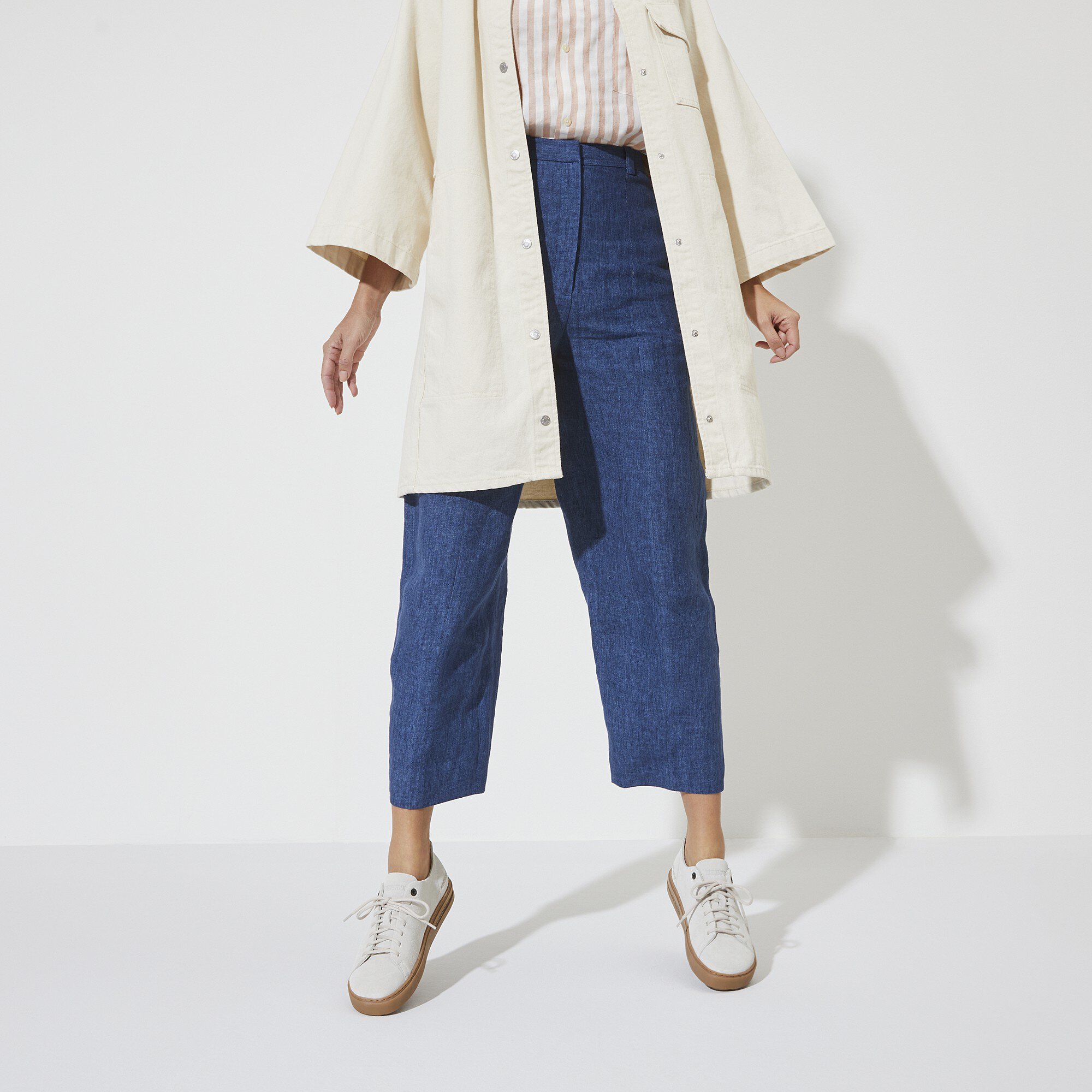 Bend Low Decon Nubuck Leather Antique White | BIRKENSTOCK