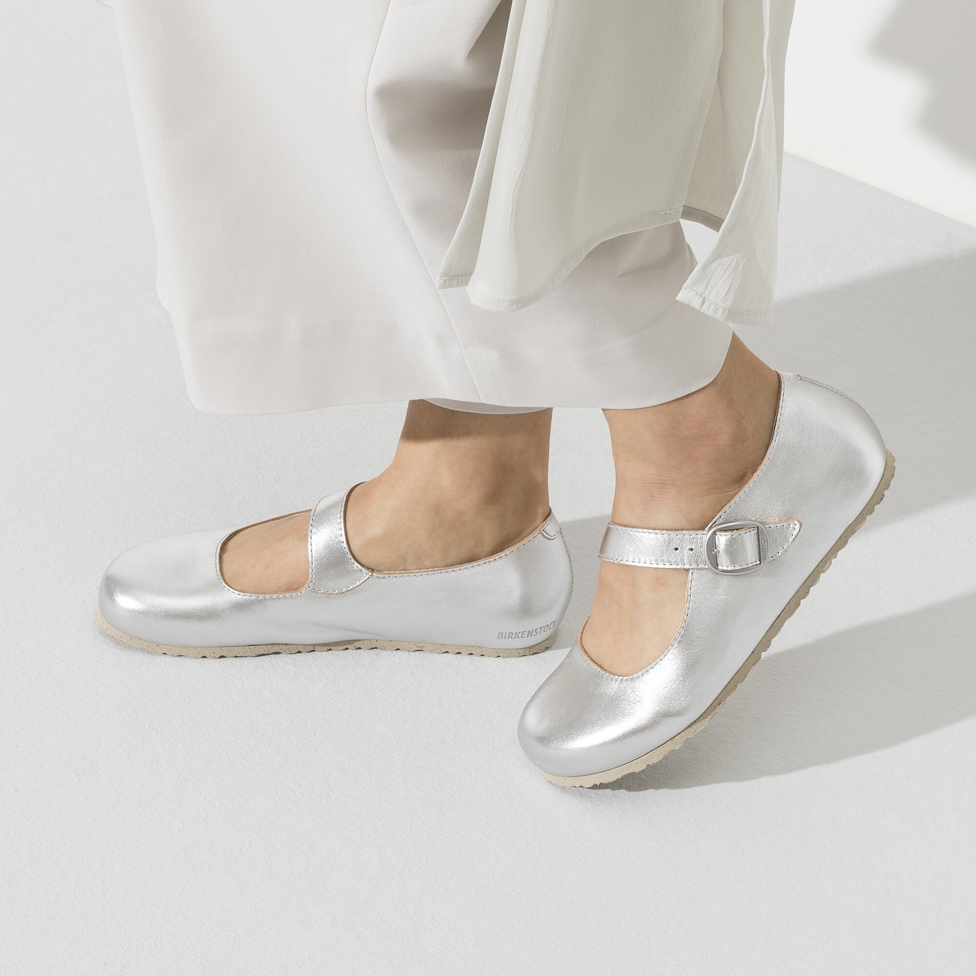 Tracy Cuero natural Silver | BIRKENSTOCK