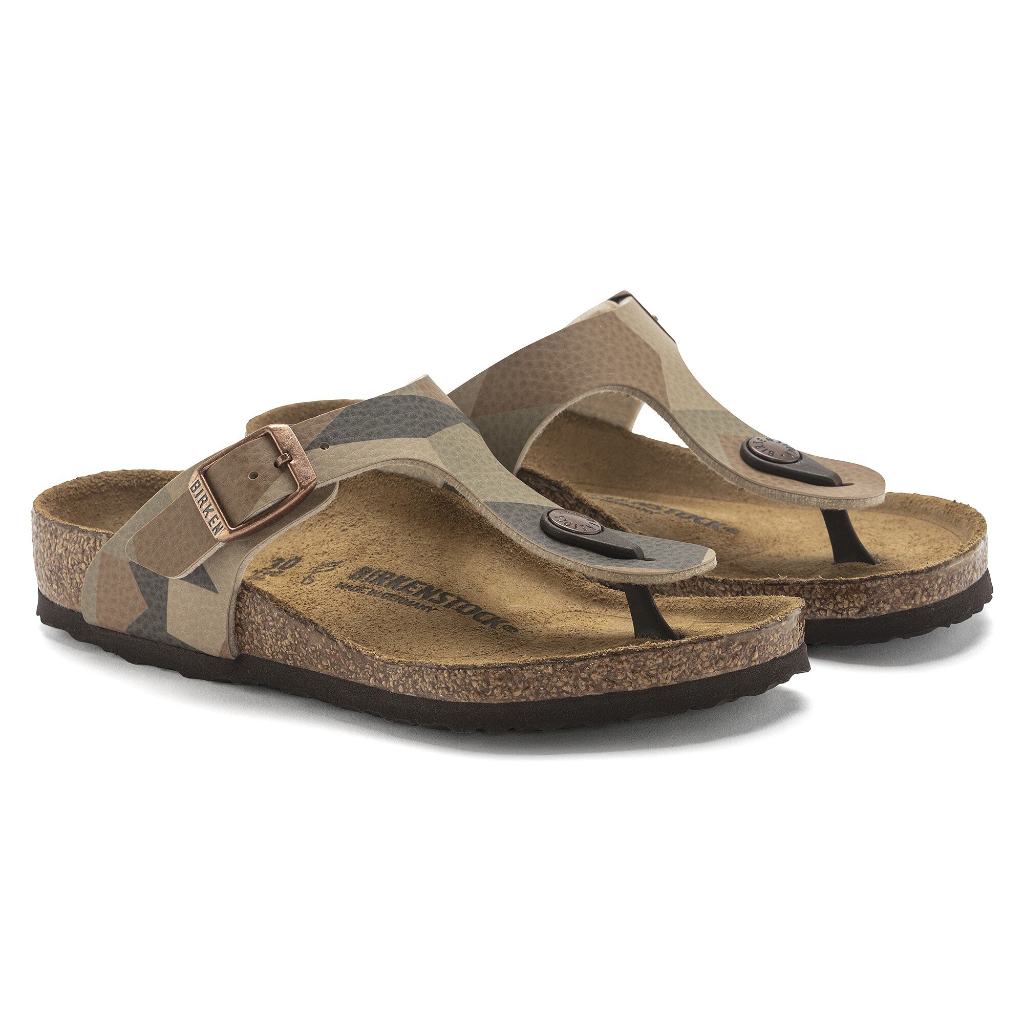 Gizeh Kids BS Birko-Flor Desert Soil Geo Camo Core | BIRKENSTOCK