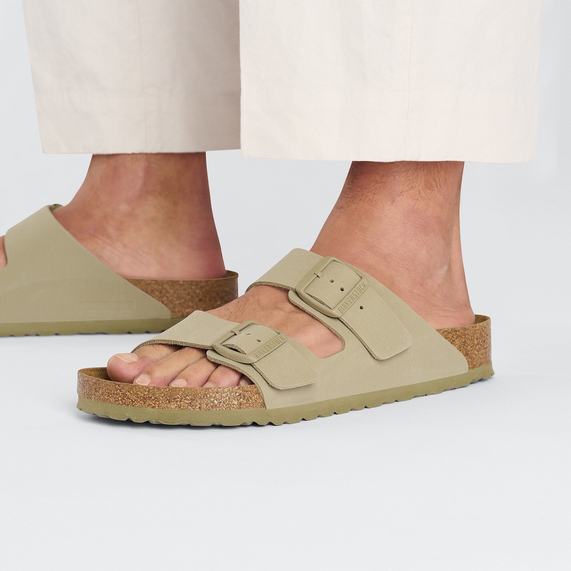 Arizona Birko-Flor Faded Khaki | BIRKENSTOCK