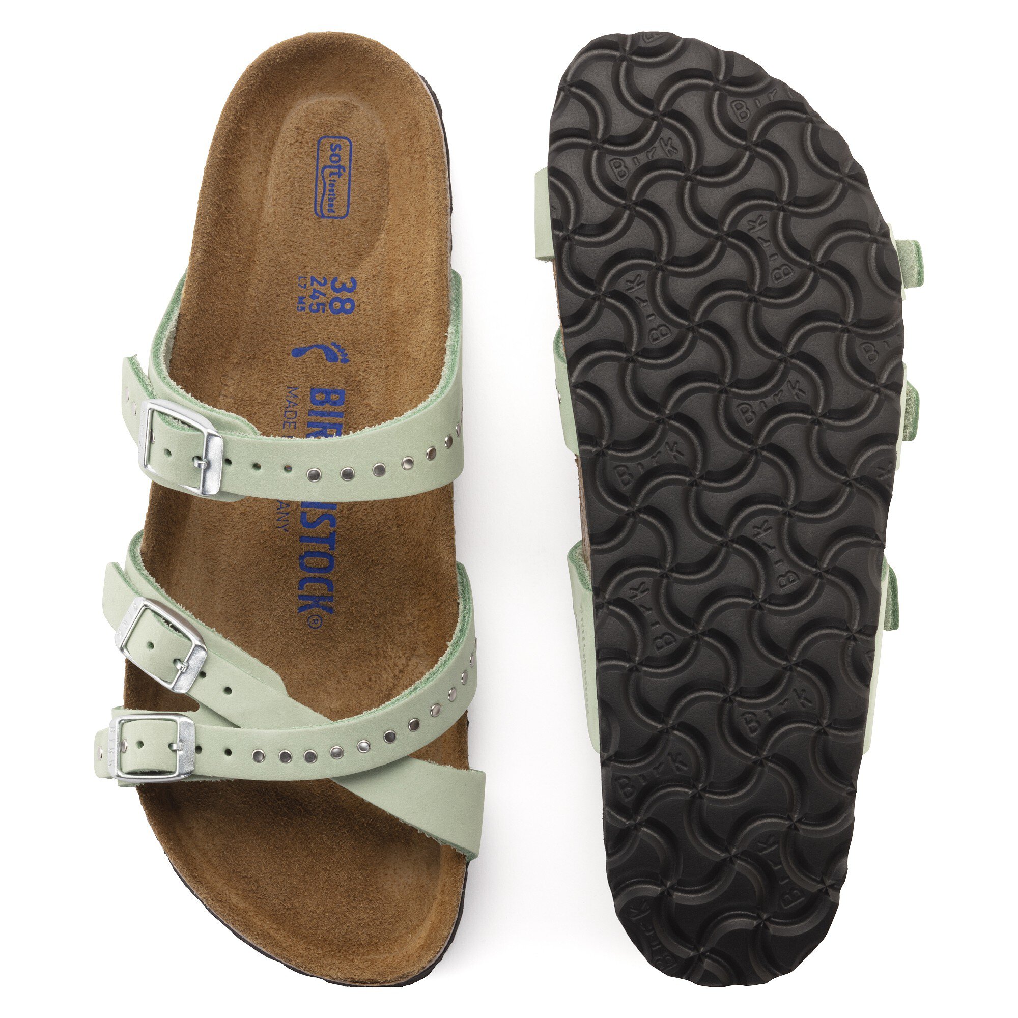 Franca Soft Footbed Nubuck Leather Matcha | BIRKENSTOCK