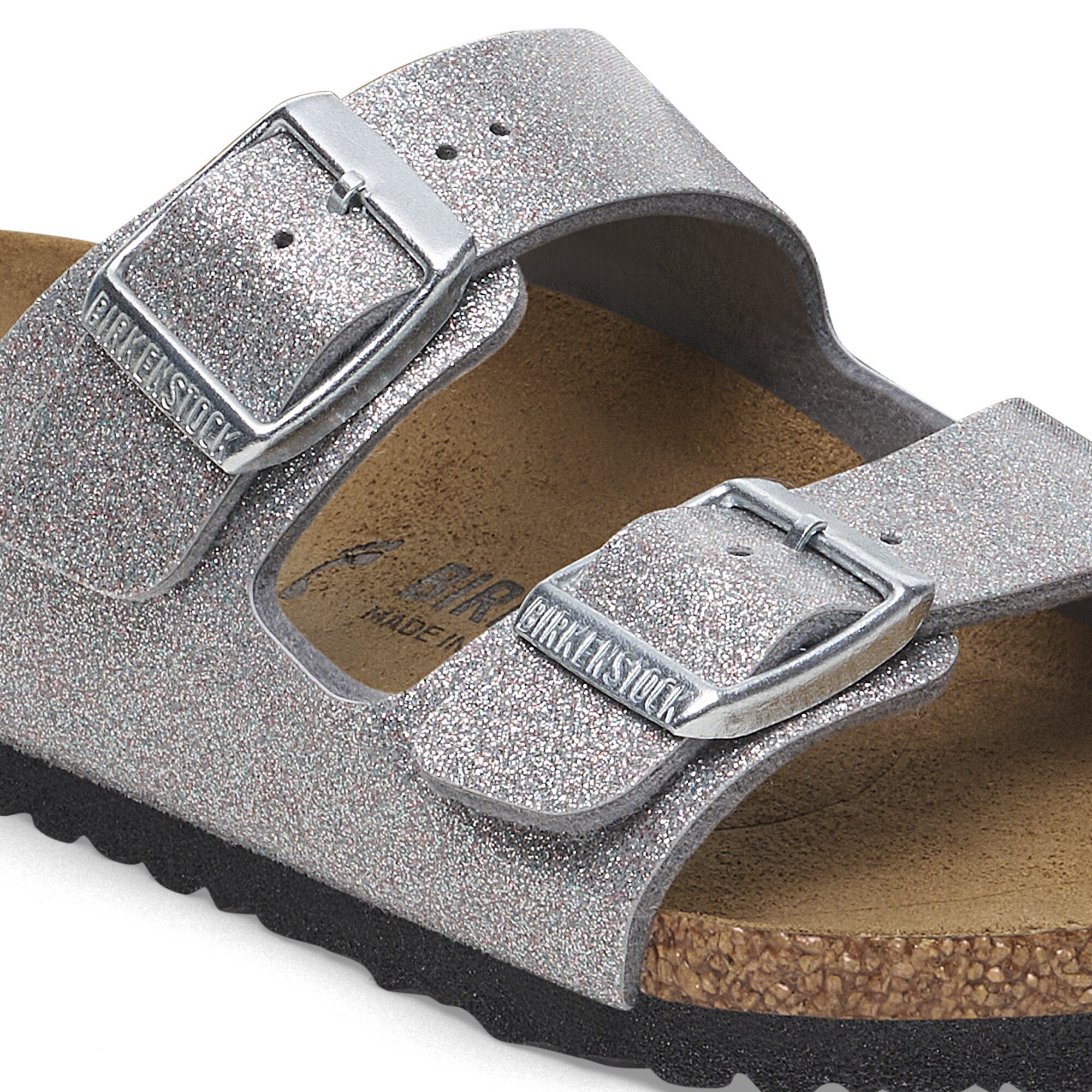 Arizona Kids BS Birko-Flor Sparkling Light Silver | BIRKENSTOCK