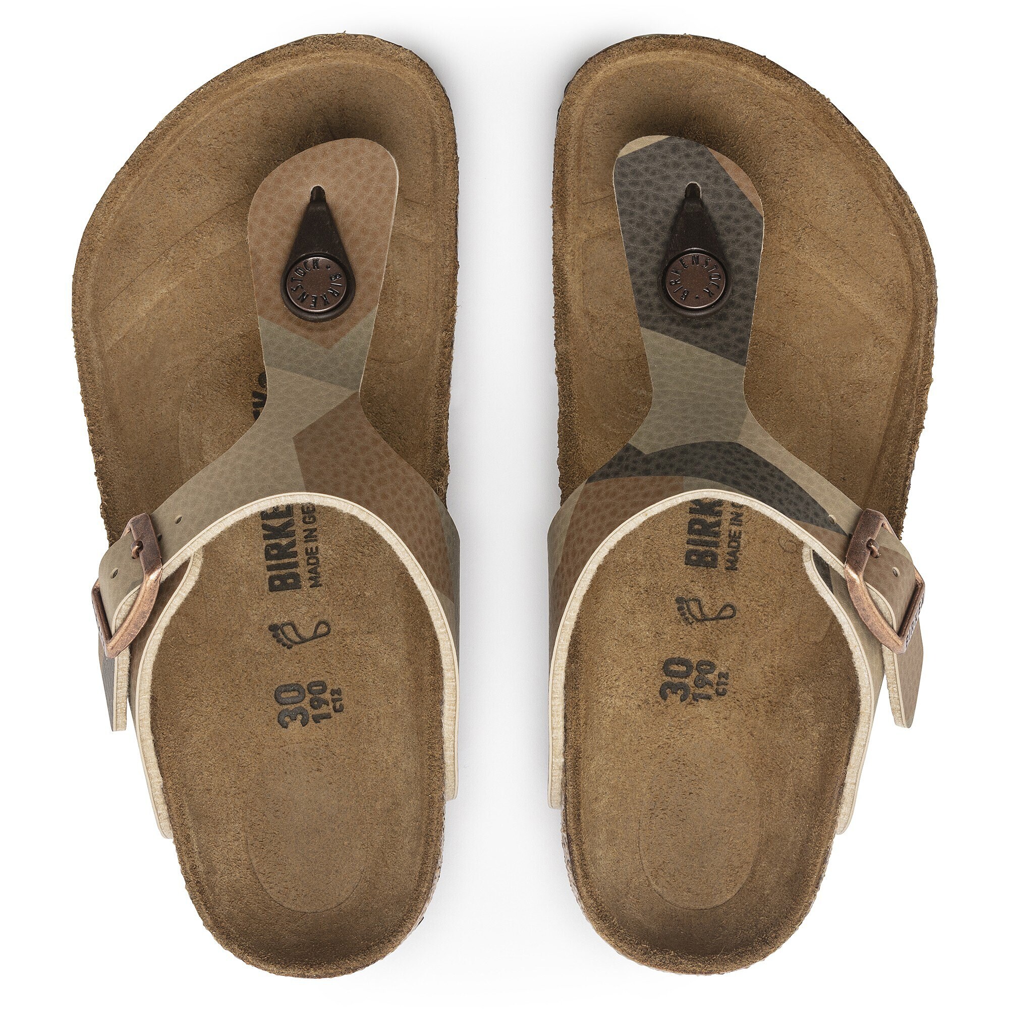 Gizeh Kids BS Birko-Flor Desert Soil Geo Camo Core | BIRKENSTOCK