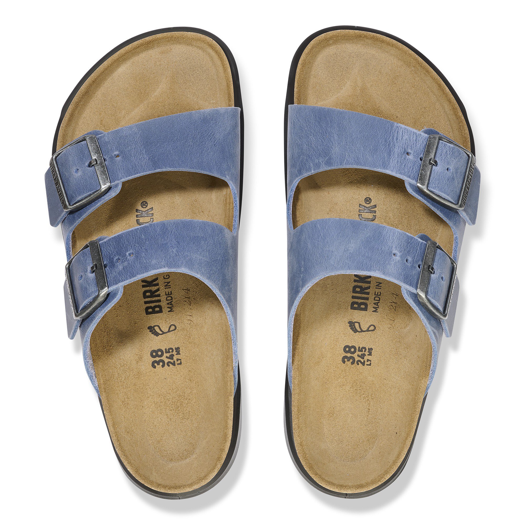 Arizona Crosstown Waxy Leather Elemental Blue | BIRKENSTOCK