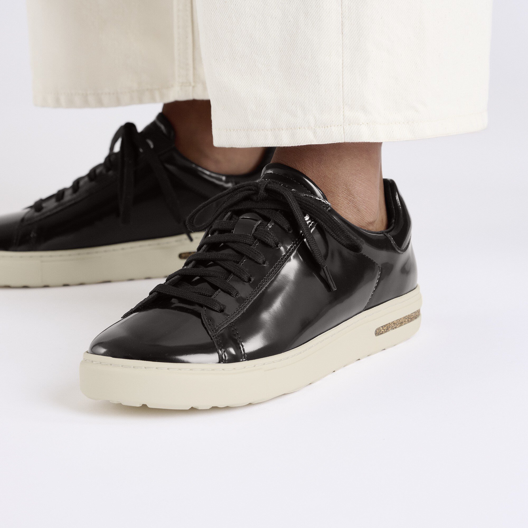 Bend Low Natural Leather Patent Black | BIRKENSTOCK