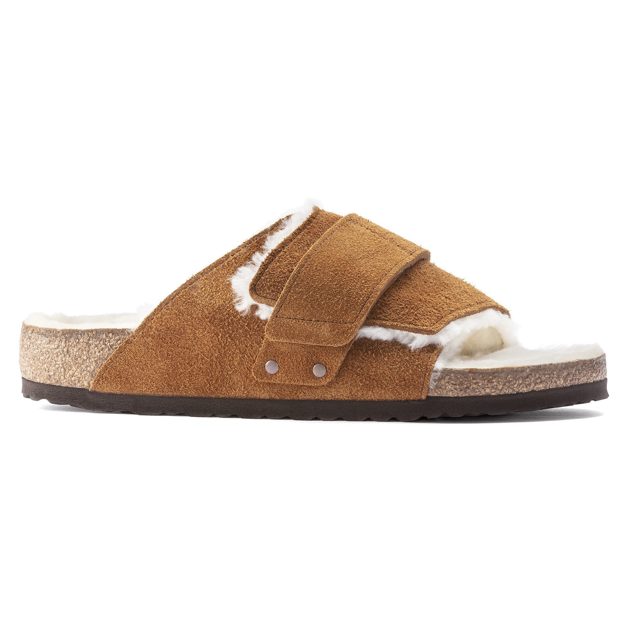 Kyoto Shearling Suede Leather Mink | BIRKENSTOCK