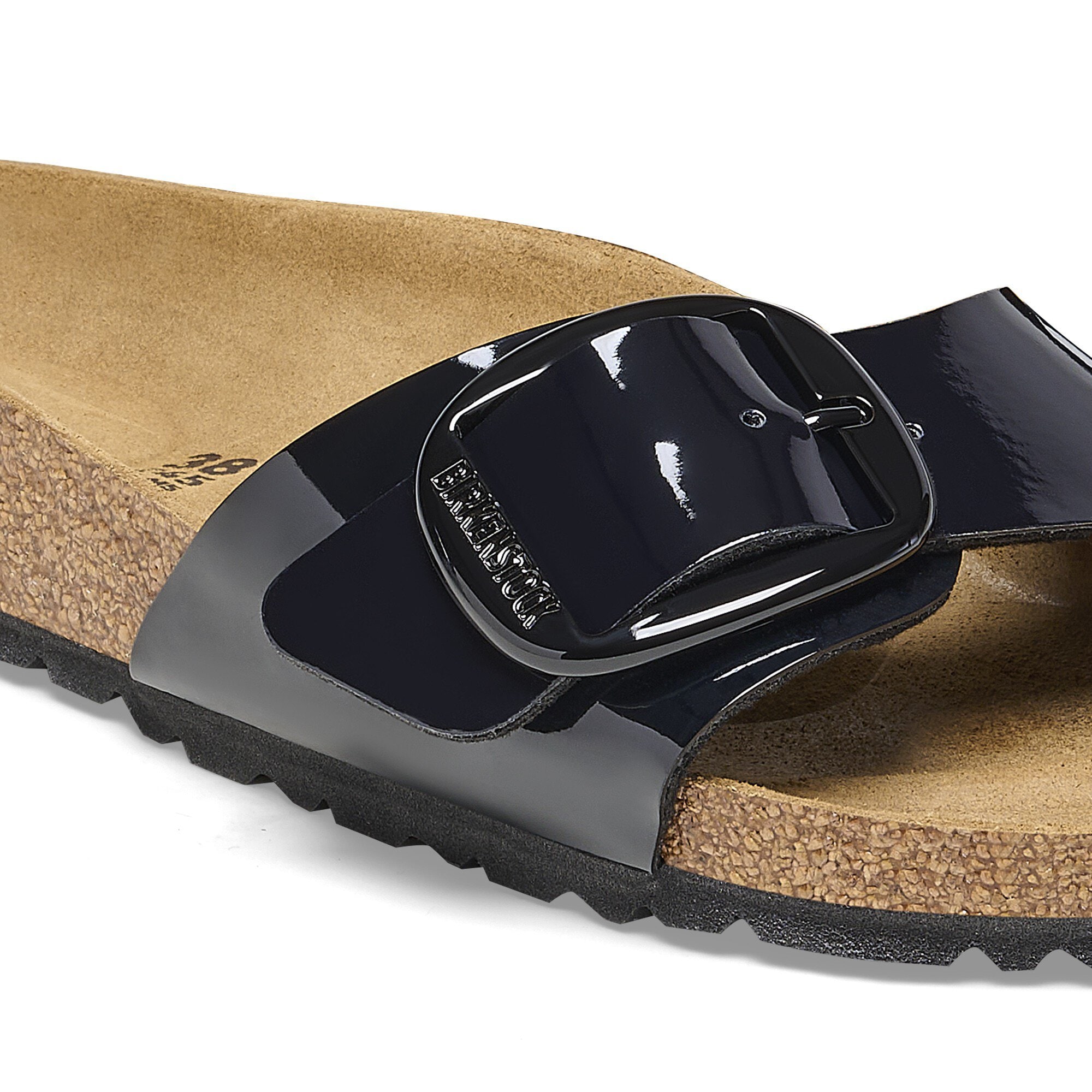 Madrid Big Buckle Birko-Flor Patent Black Patent | BIRKENSTOCK