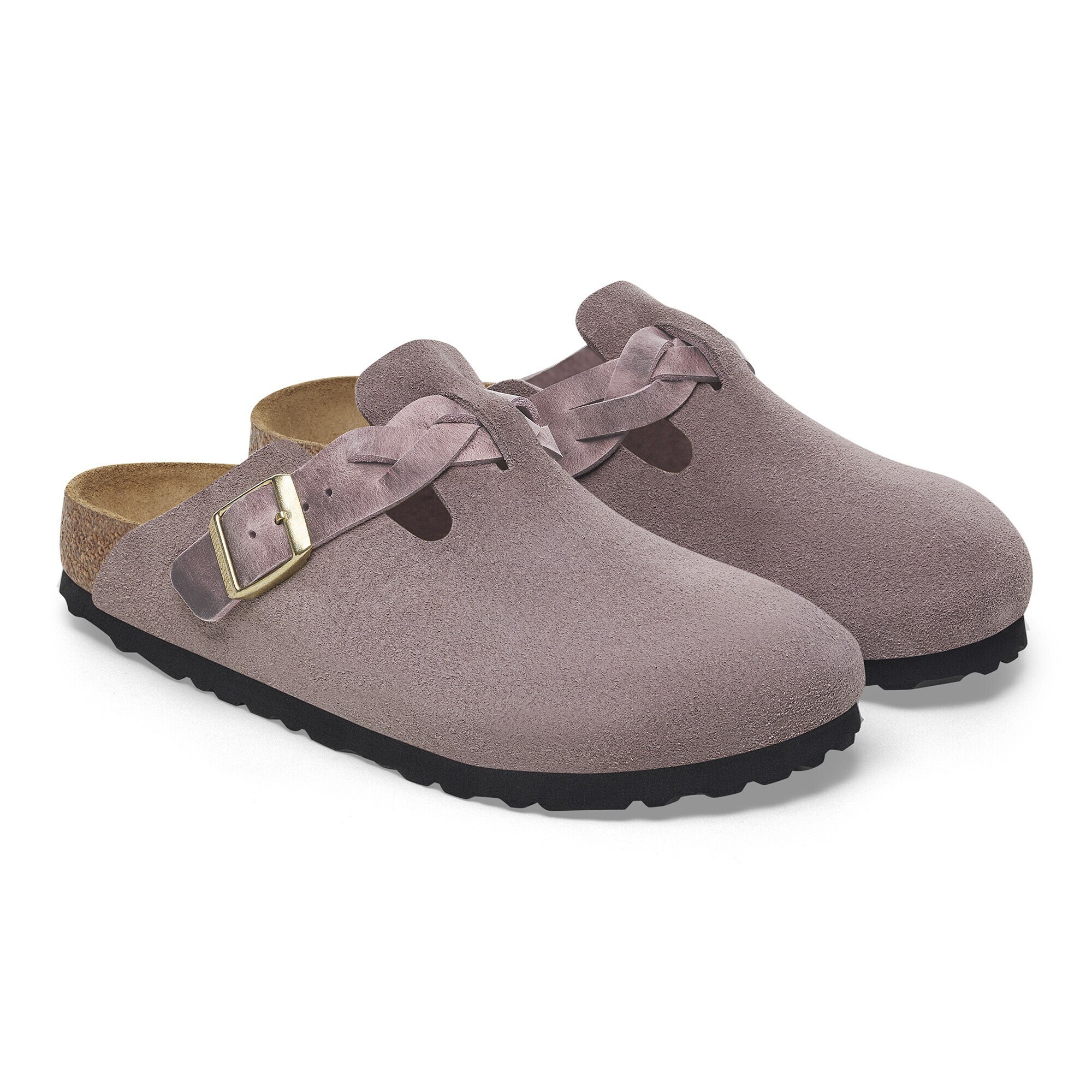 Boston Braided Veloursleder Faded Purple | BIRKENSTOCK