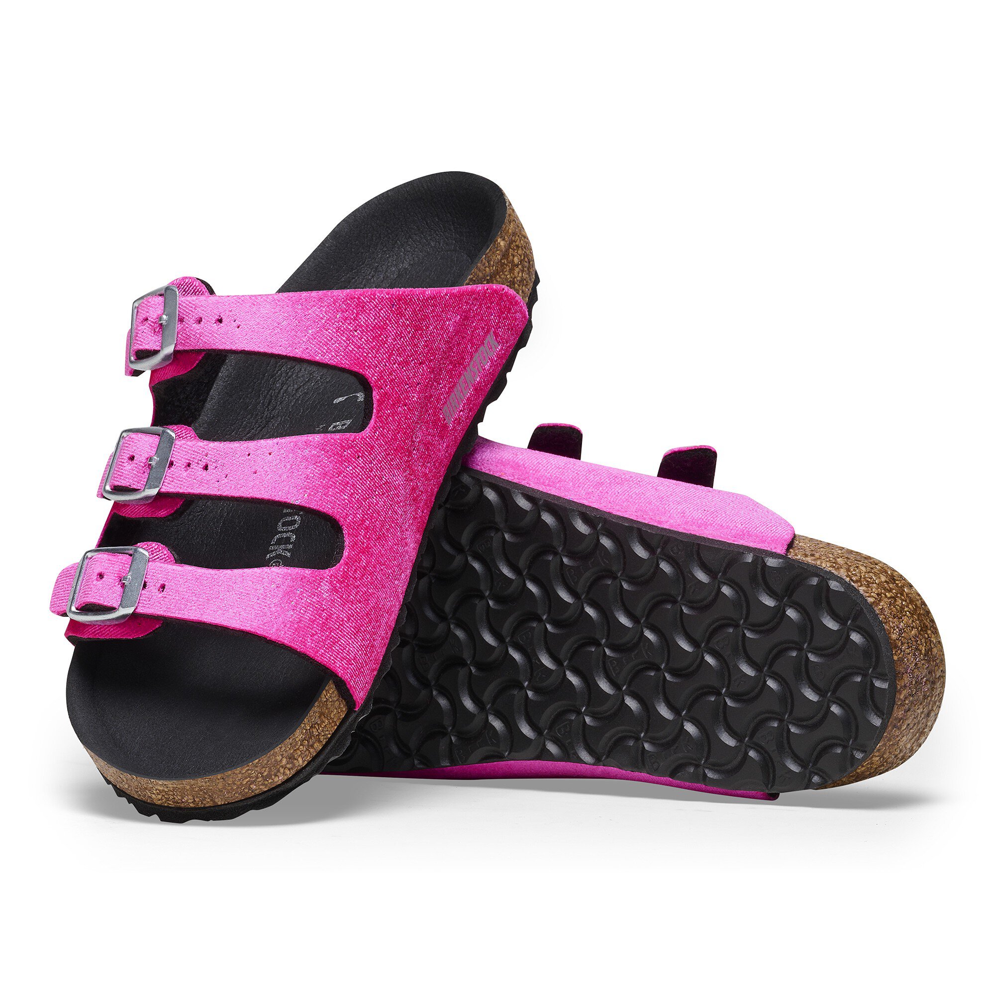 Florida Kids Velvet Velvet Glitter Pink | BIRKENSTOCK