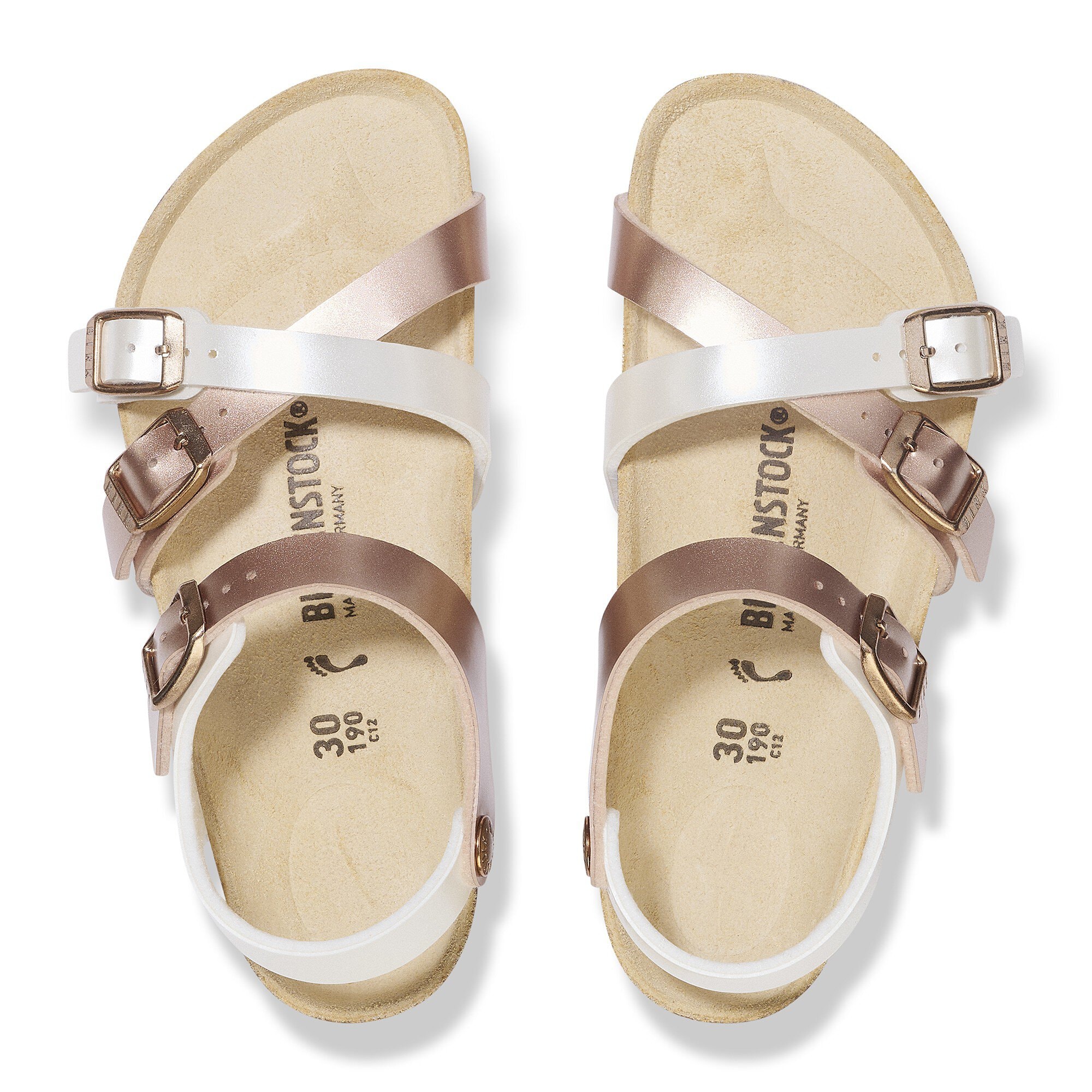 Kumba Split Kids Birko-Flor Electric Metallic Pearl/Copper | BIRKENSTOCK