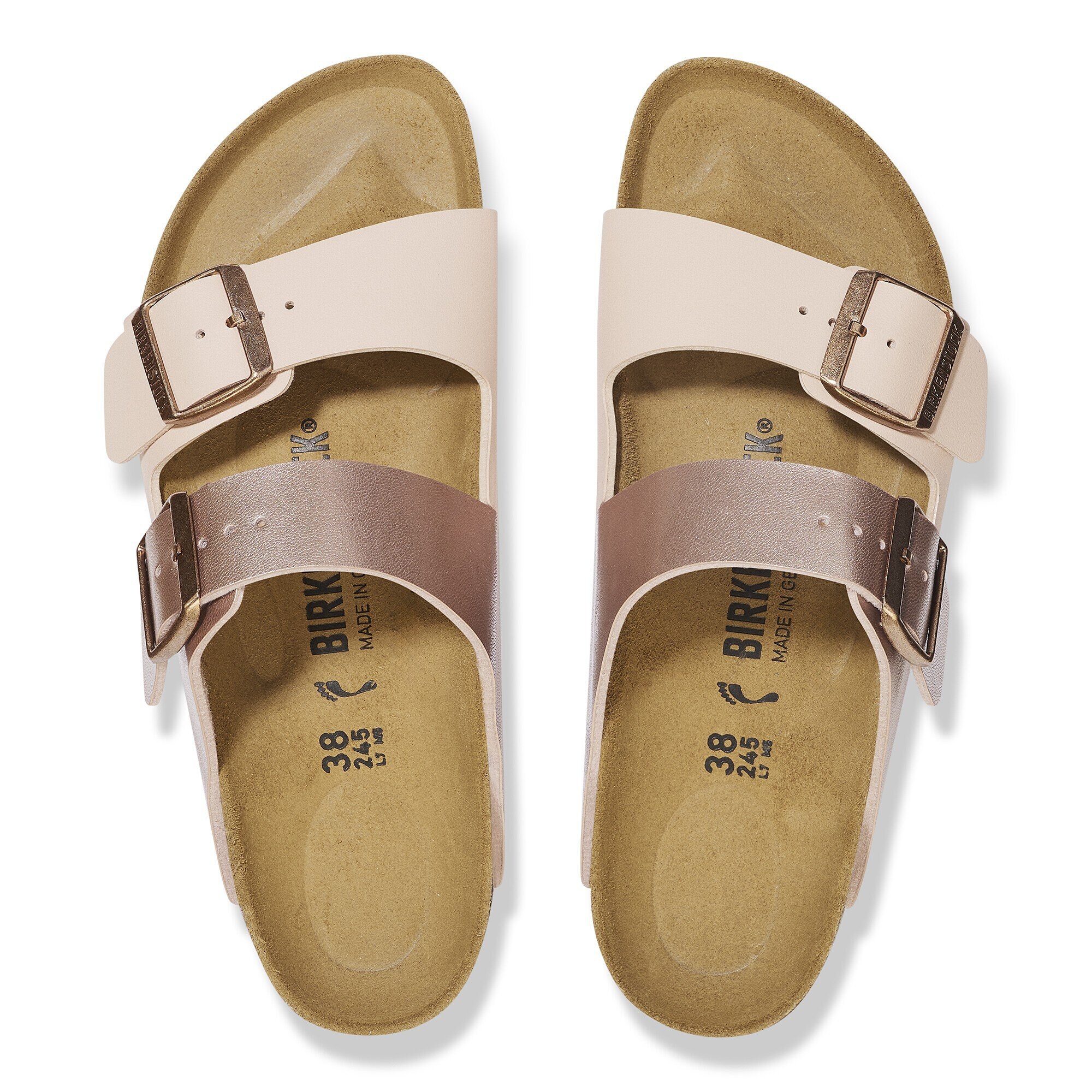 Arizona Split Birko-Flor New Beige/Copper | BIRKENSTOCK