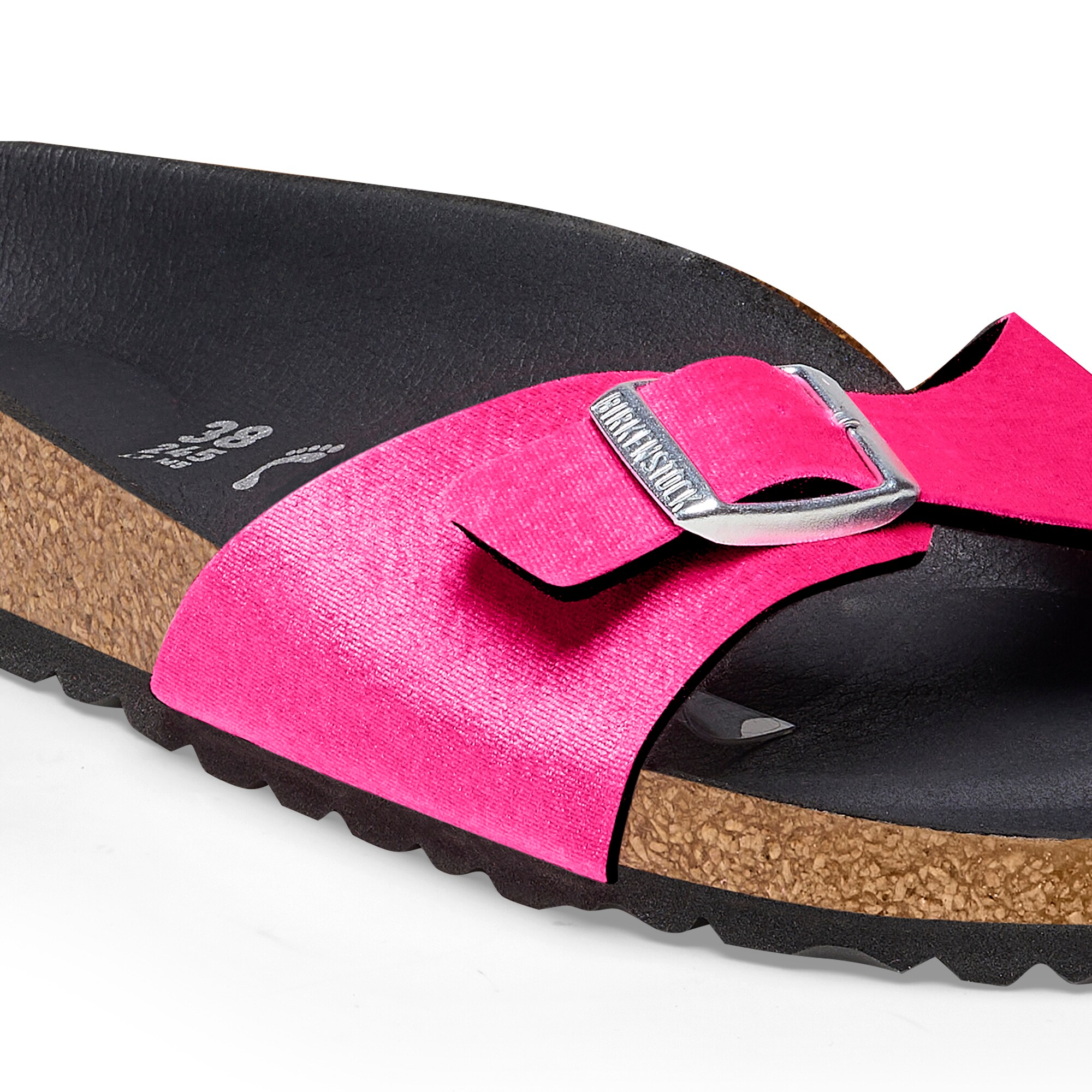 Madrid Rivet Logo Velvet Velvet Pink | BIRKENSTOCK