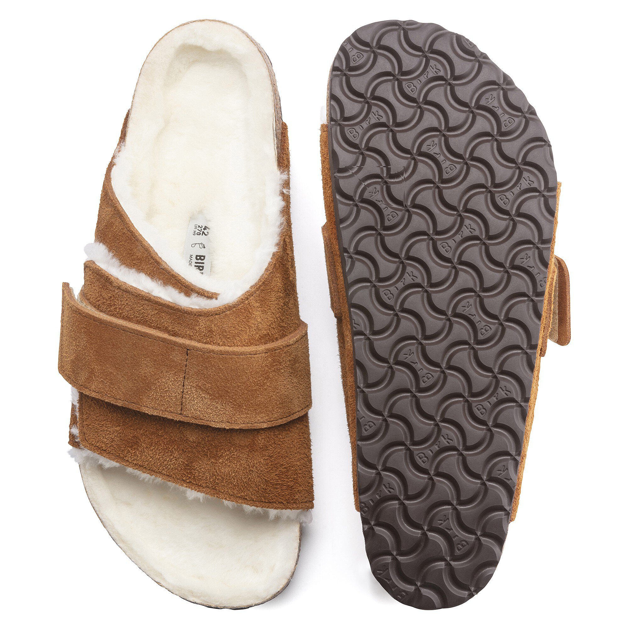 Kyoto Shearling Suede Leather Mink | BIRKENSTOCK