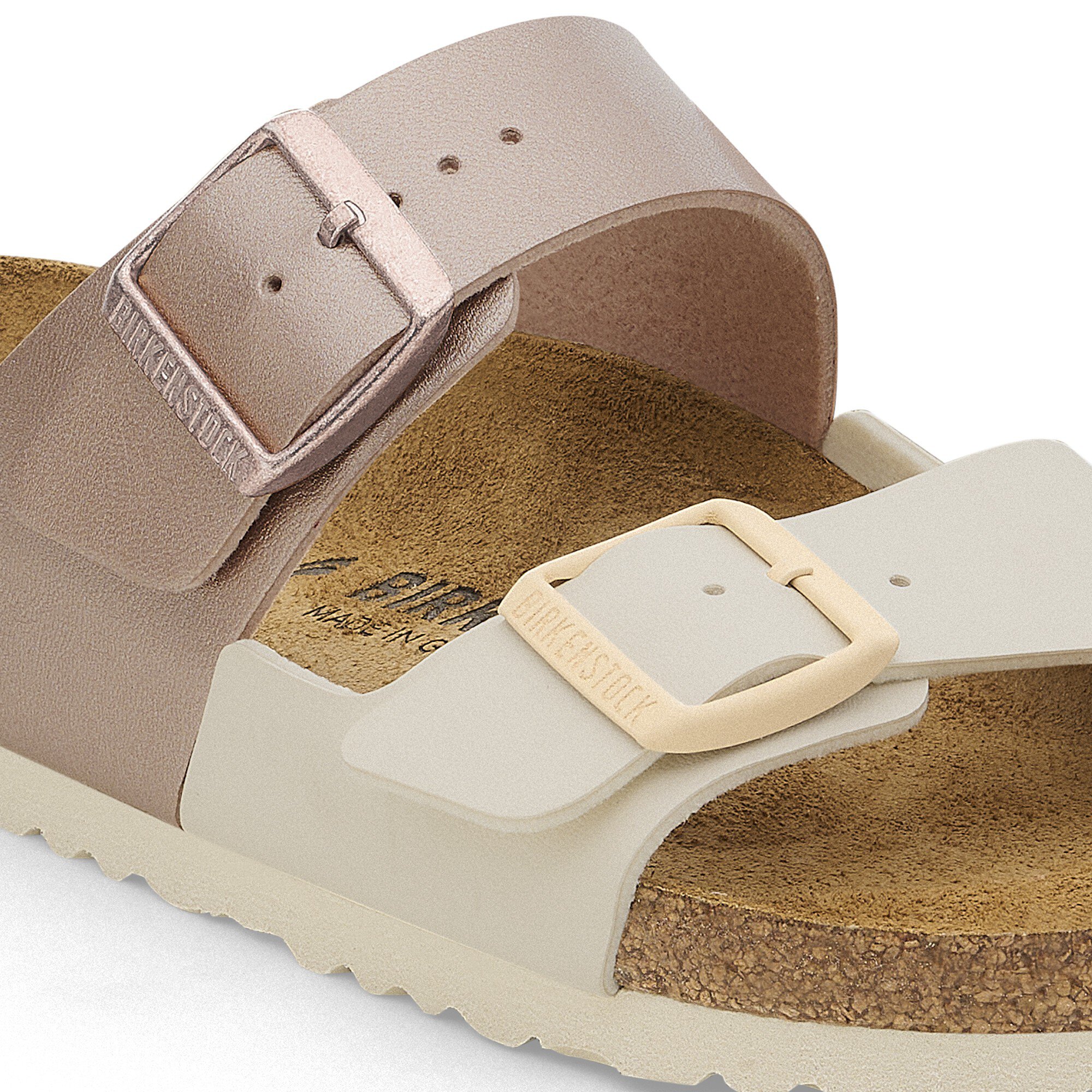 Arizona Split Birko-Flor Eggshell/Copper | BIRKENSTOCK