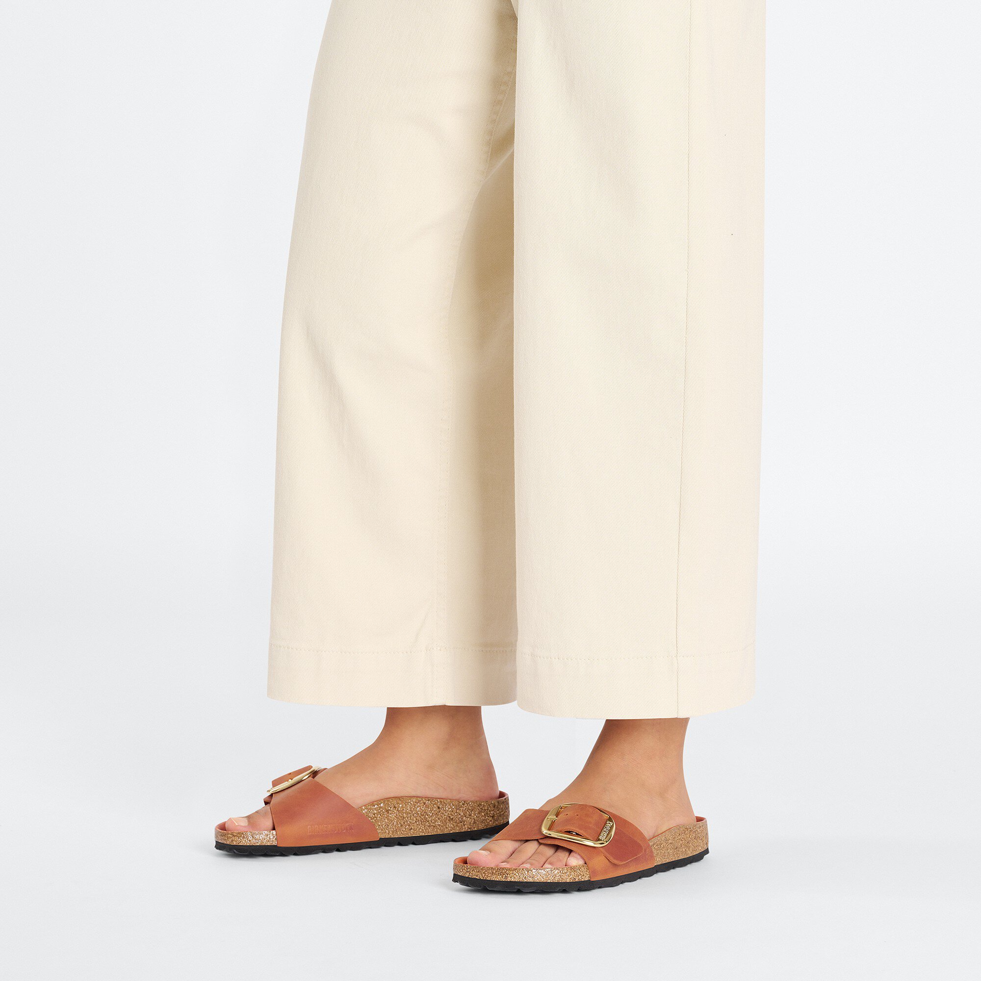 Madrid Big Buckle Oiled Leather Burnt Orange | BIRKENSTOCK