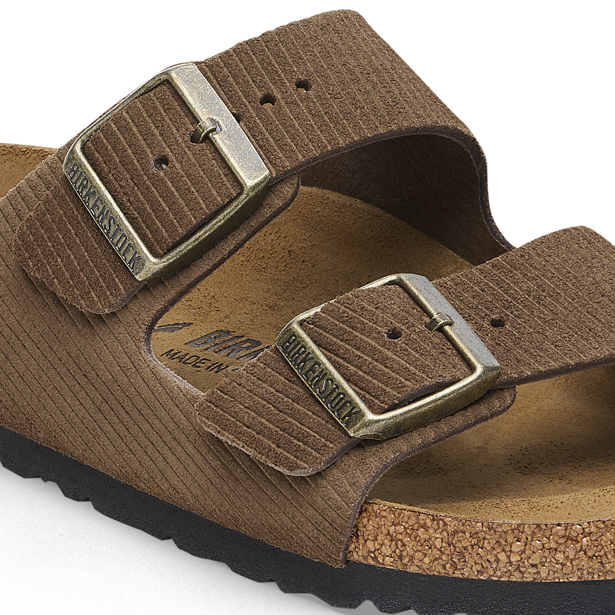 Arizona Suede Embossed Corduroy Dark Tea | BIRKENSTOCK