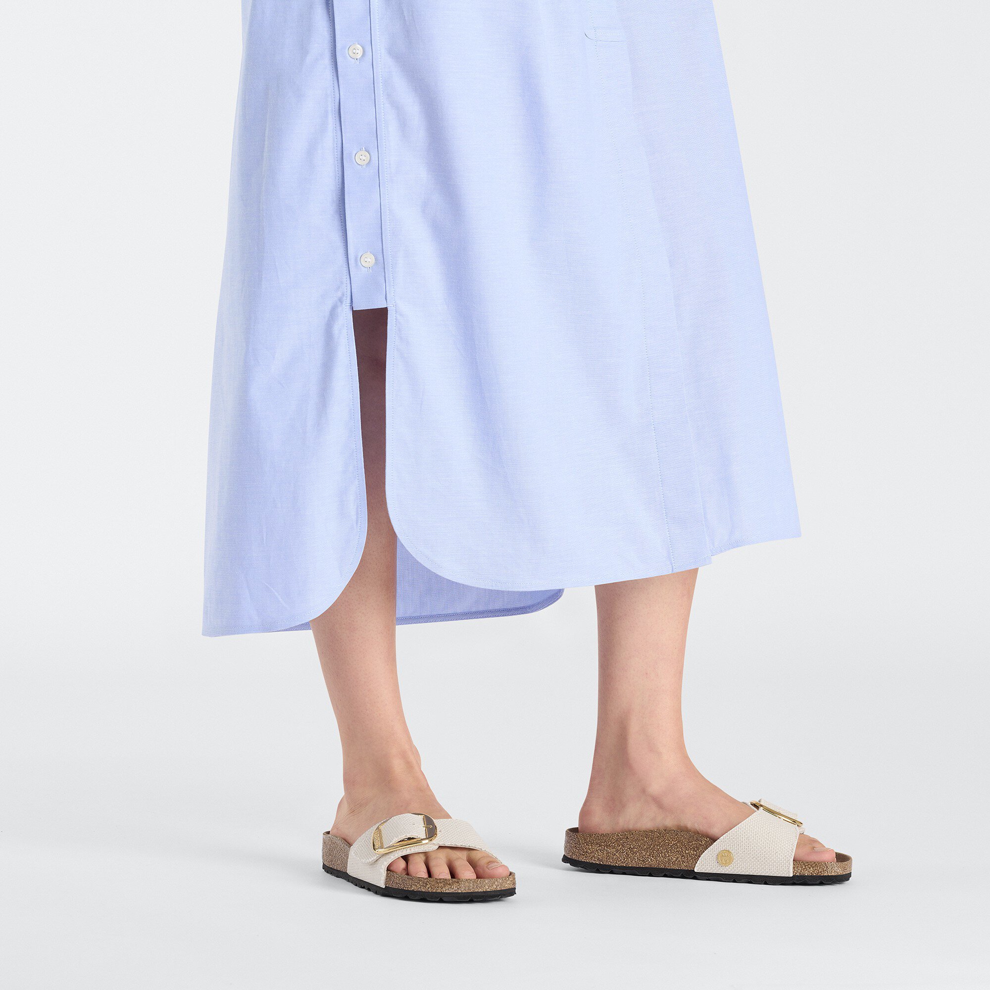 Madrid Big Buckle Textile Canvas Eggshell | BIRKENSTOCK