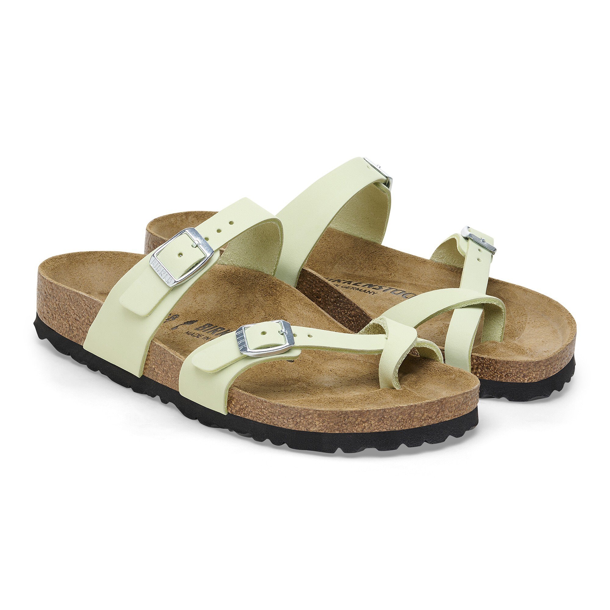 Mayari Nubuck Leather Faded Lime | BIRKENSTOCK