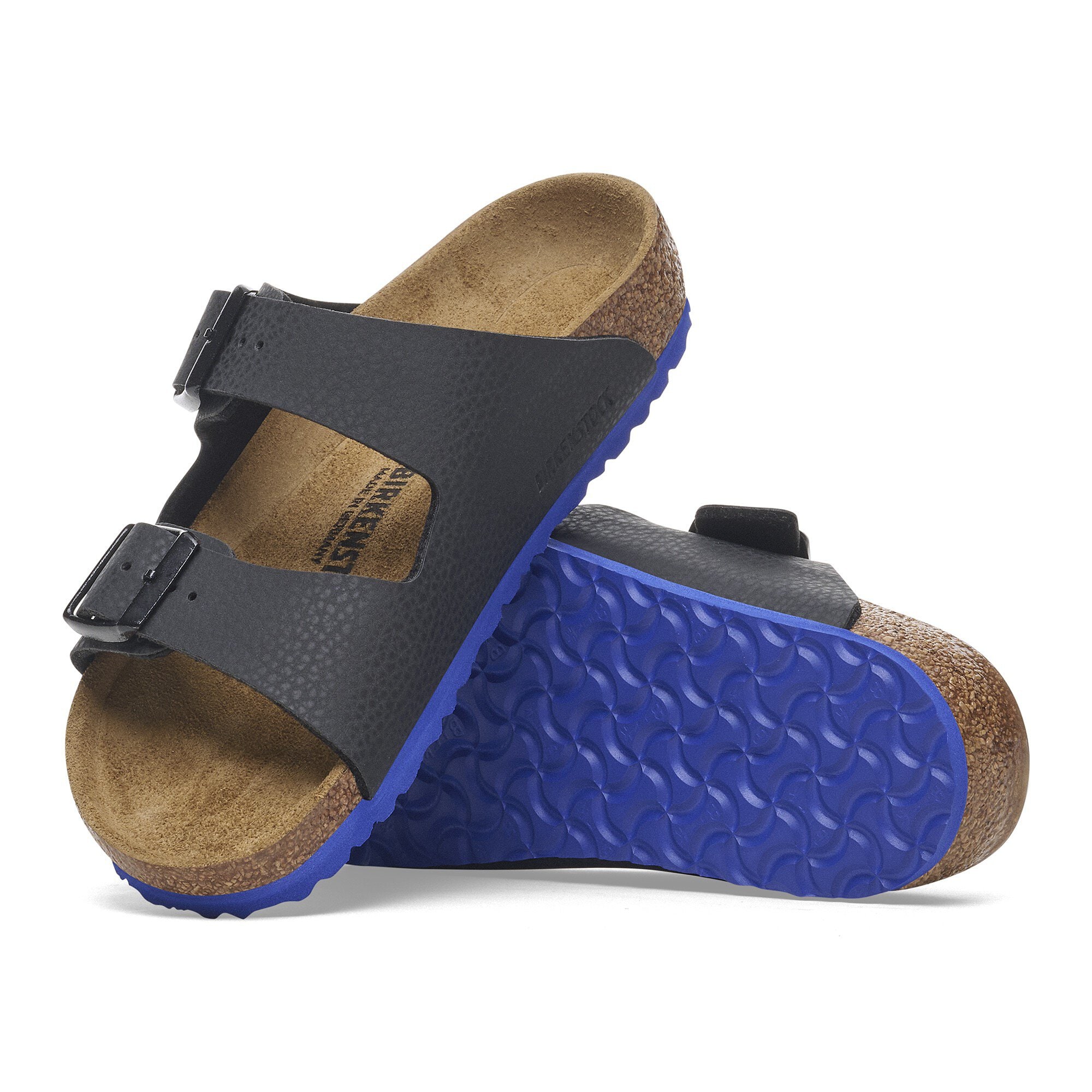Arizona Kids Birko-Flor Desert Soil Black/Ultra Blue | BIRKENSTOCK
