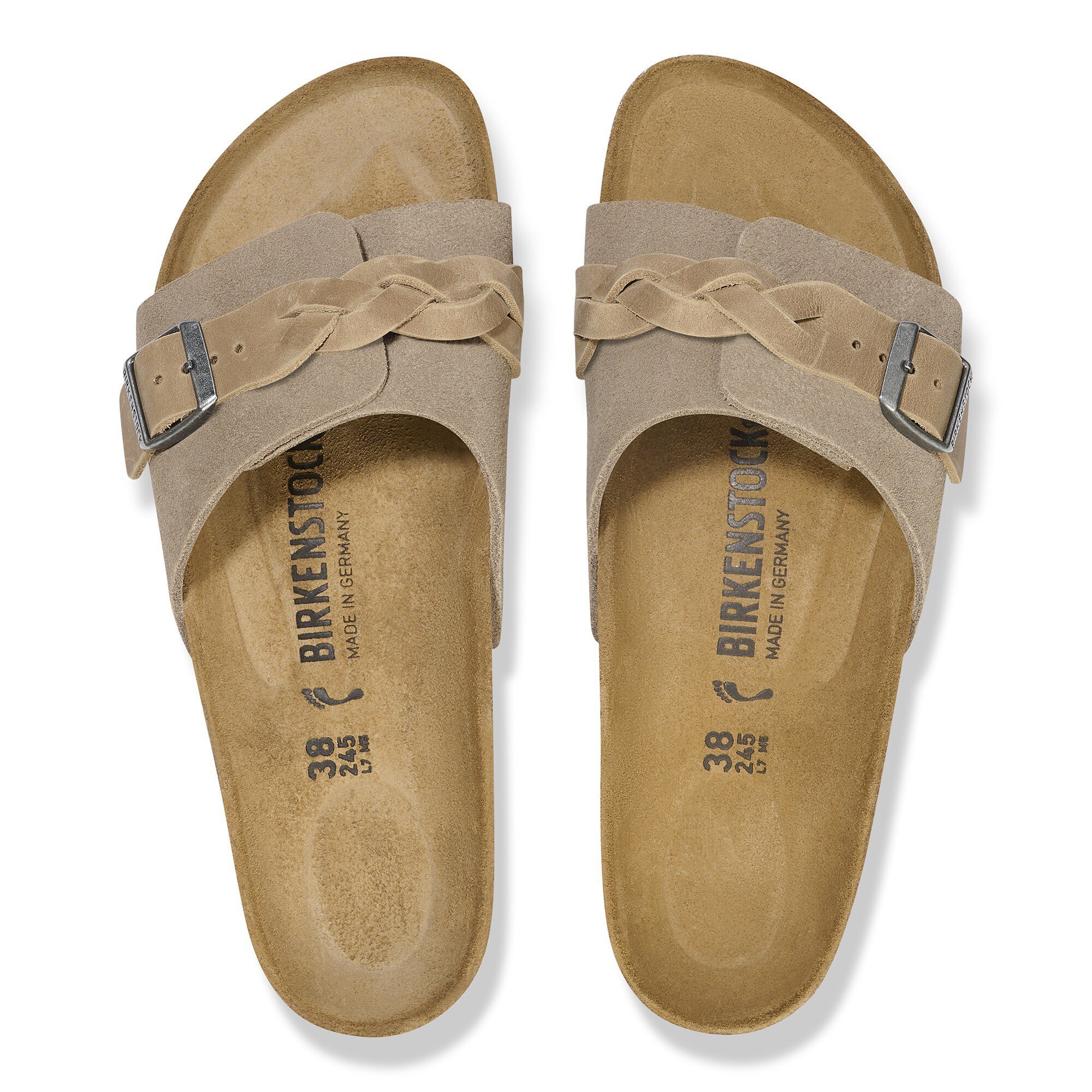 Oita Braided Suede Leather Taupe | BIRKENSTOCK