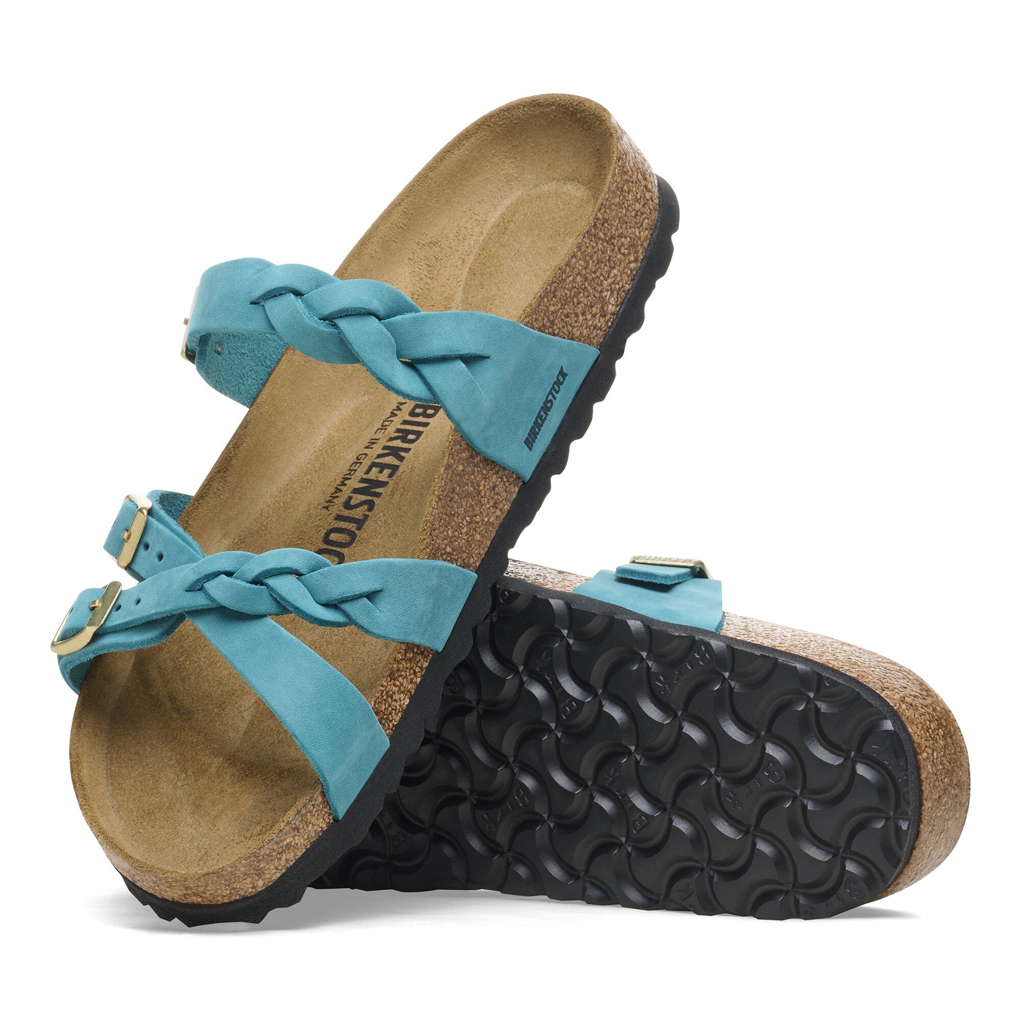 Franca Braided Oiled Leather Biscay Bay | BIRKENSTOCK
