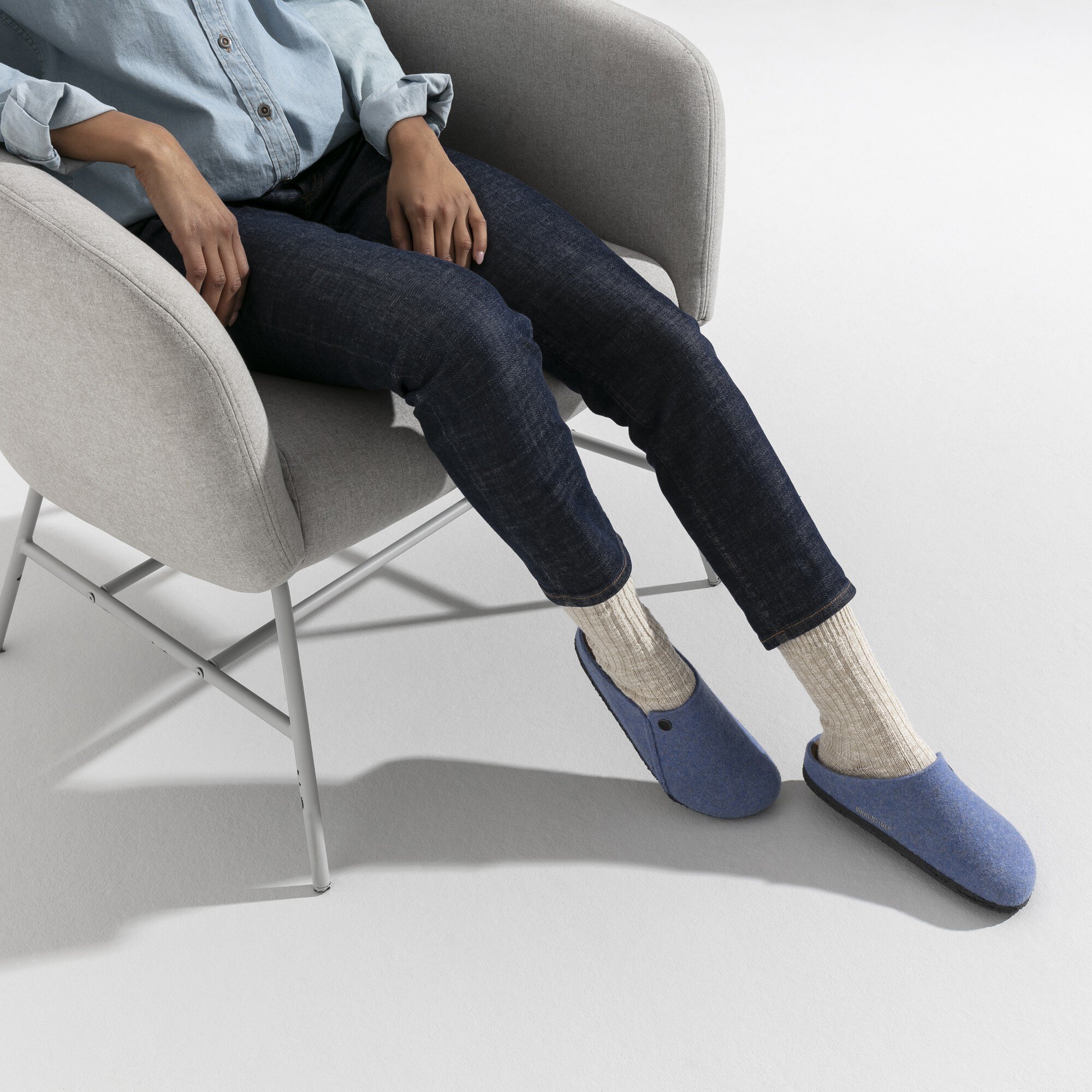 Zermatt Soft Footbed / ツェルマット ソフトベッド ウールフェルト ライトブルー | BIRKENSTOCK