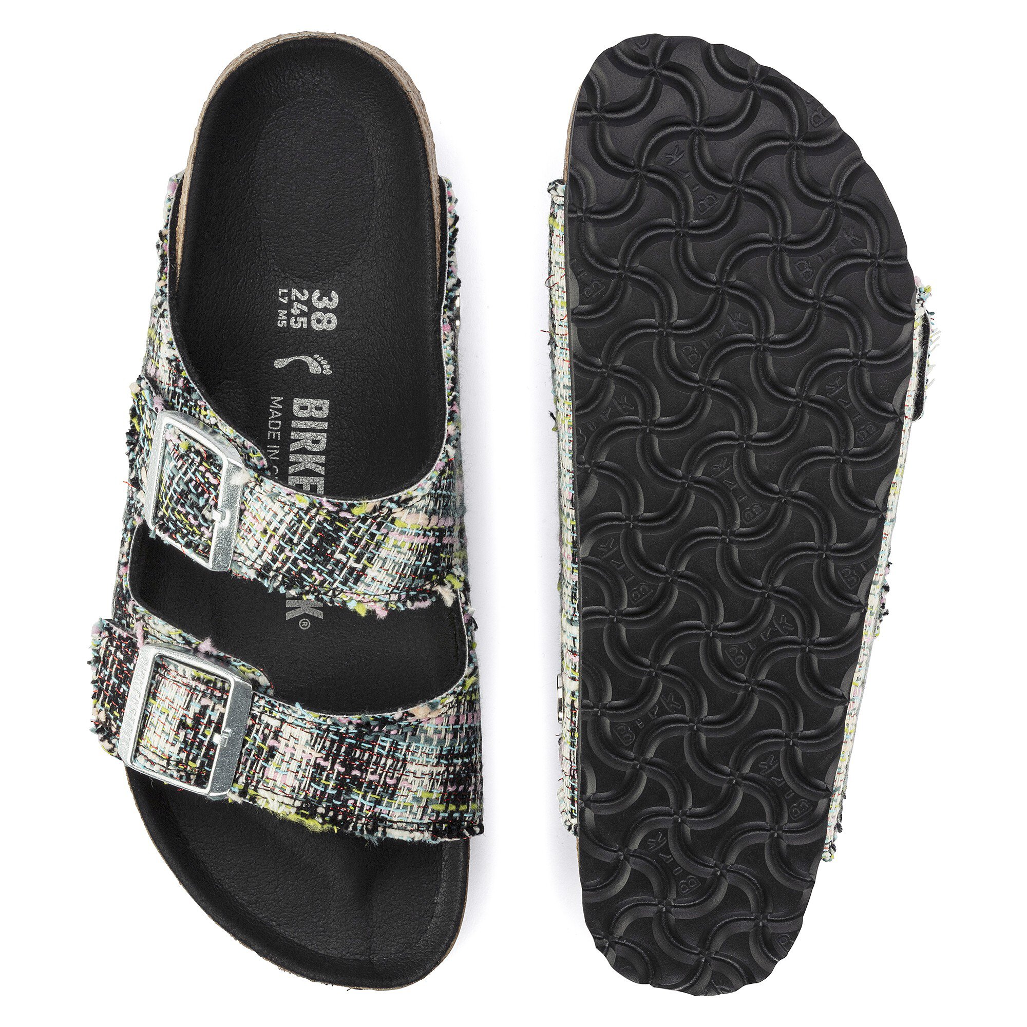 Arizona Rivet Logo Synthetic Material/Textile Green | BIRKENSTOCK