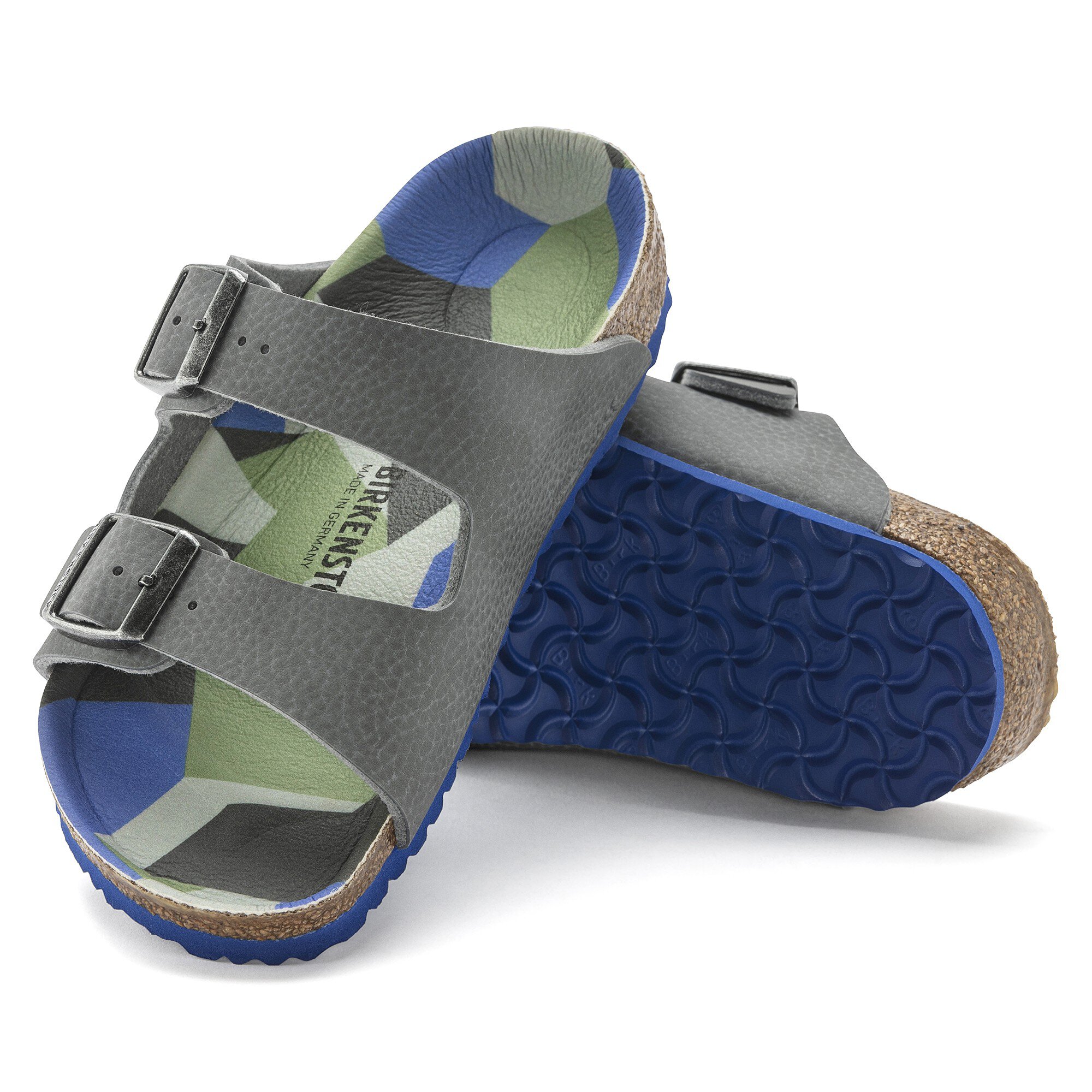 Arizona Kids Birko-Flor Desert Soil Camo Gray | BIRKENSTOCK