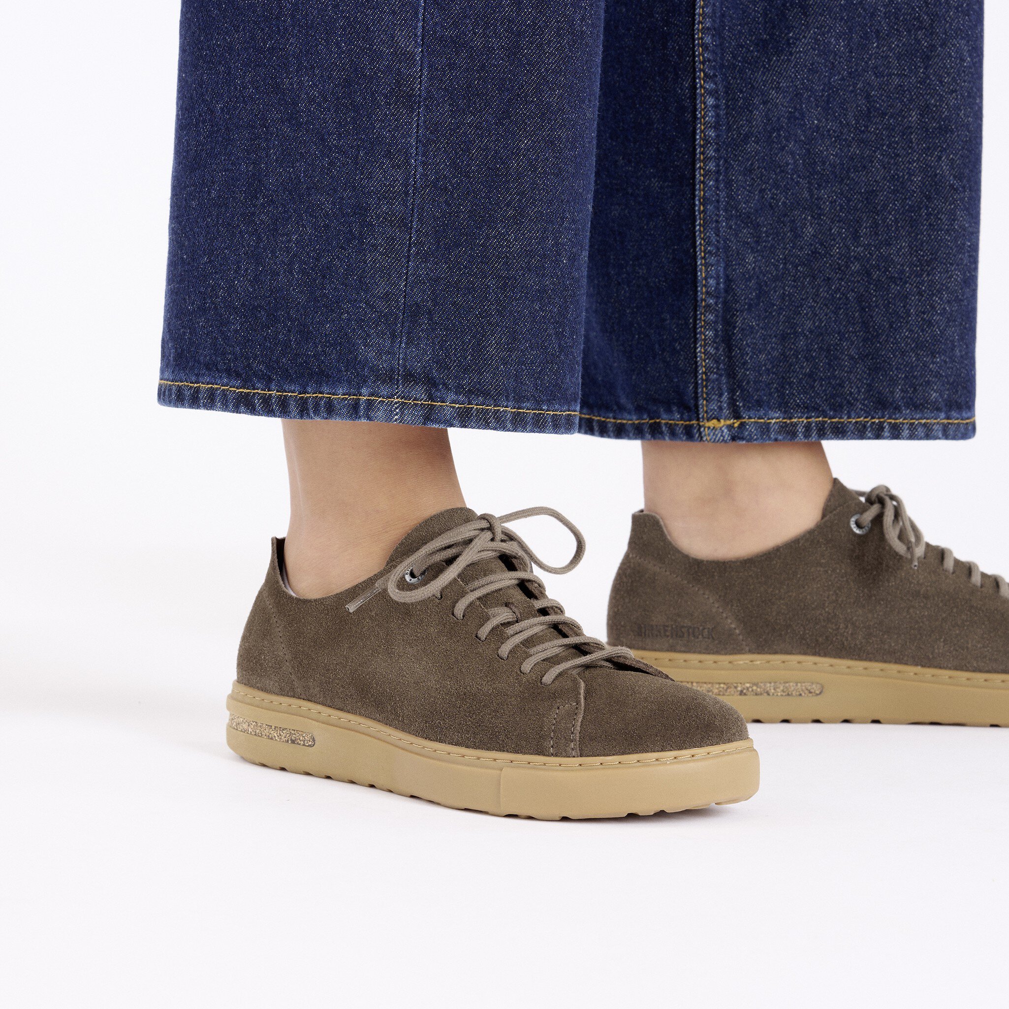 Bend Low Decon Natural Leather Nubuck Concrete Gray | BIRKENSTOCK