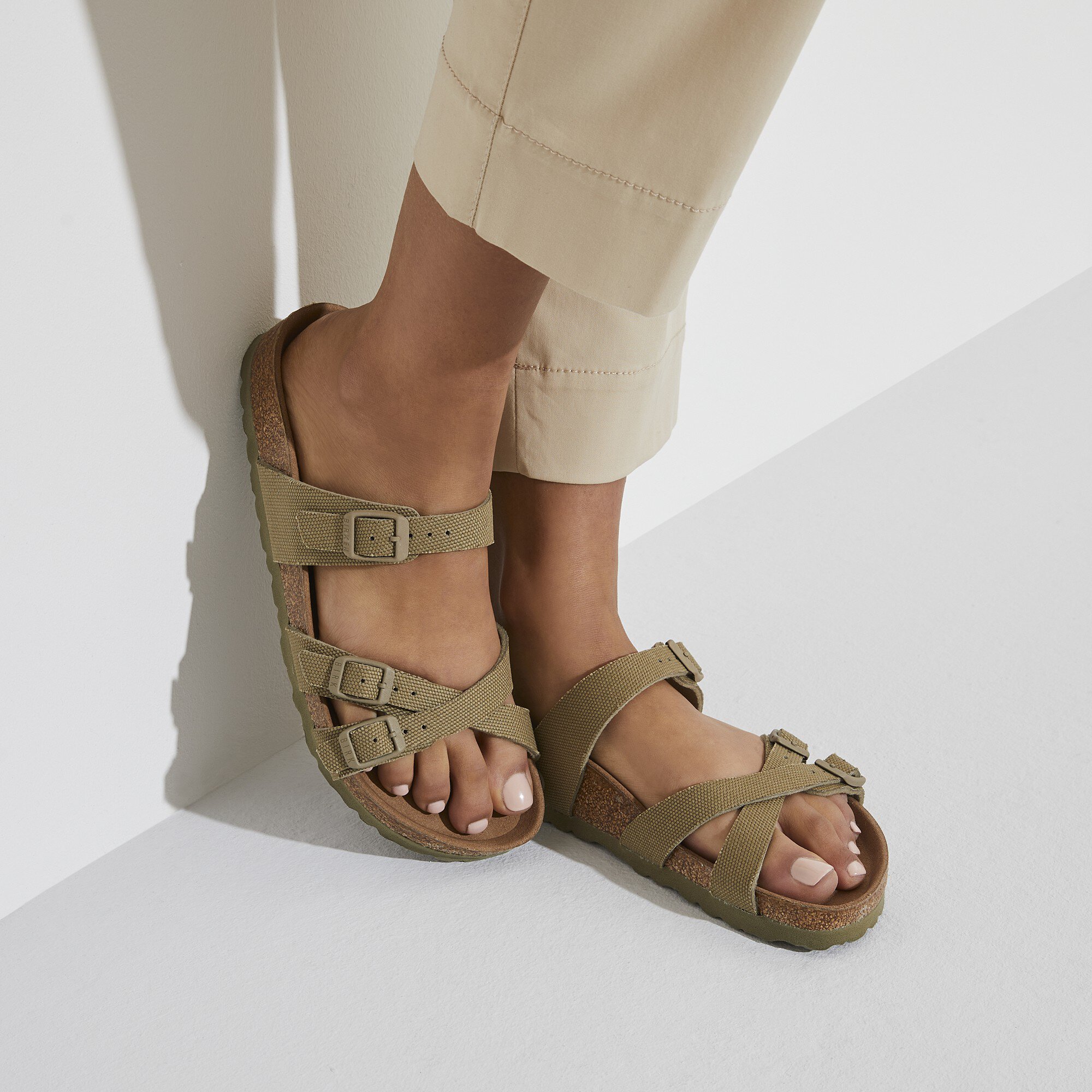 Franca Vegan Textile Faded Khaki | BIRKENSTOCK