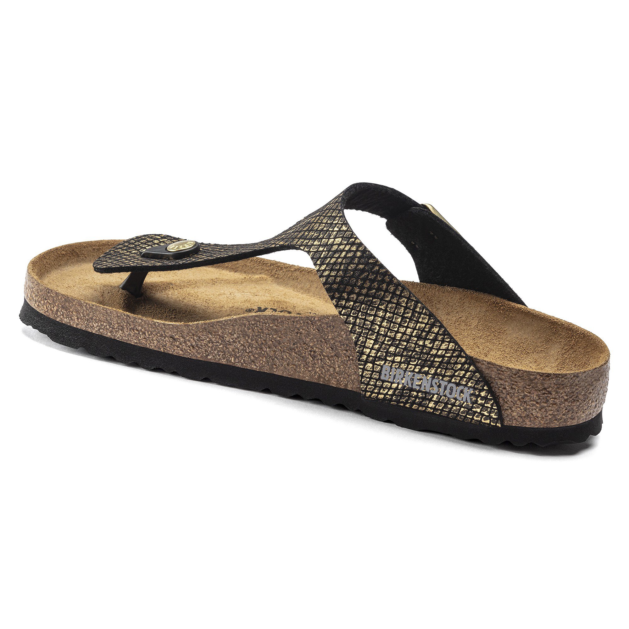 Gizeh Microfiber Shiny Python Black | BIRKENSTOCK