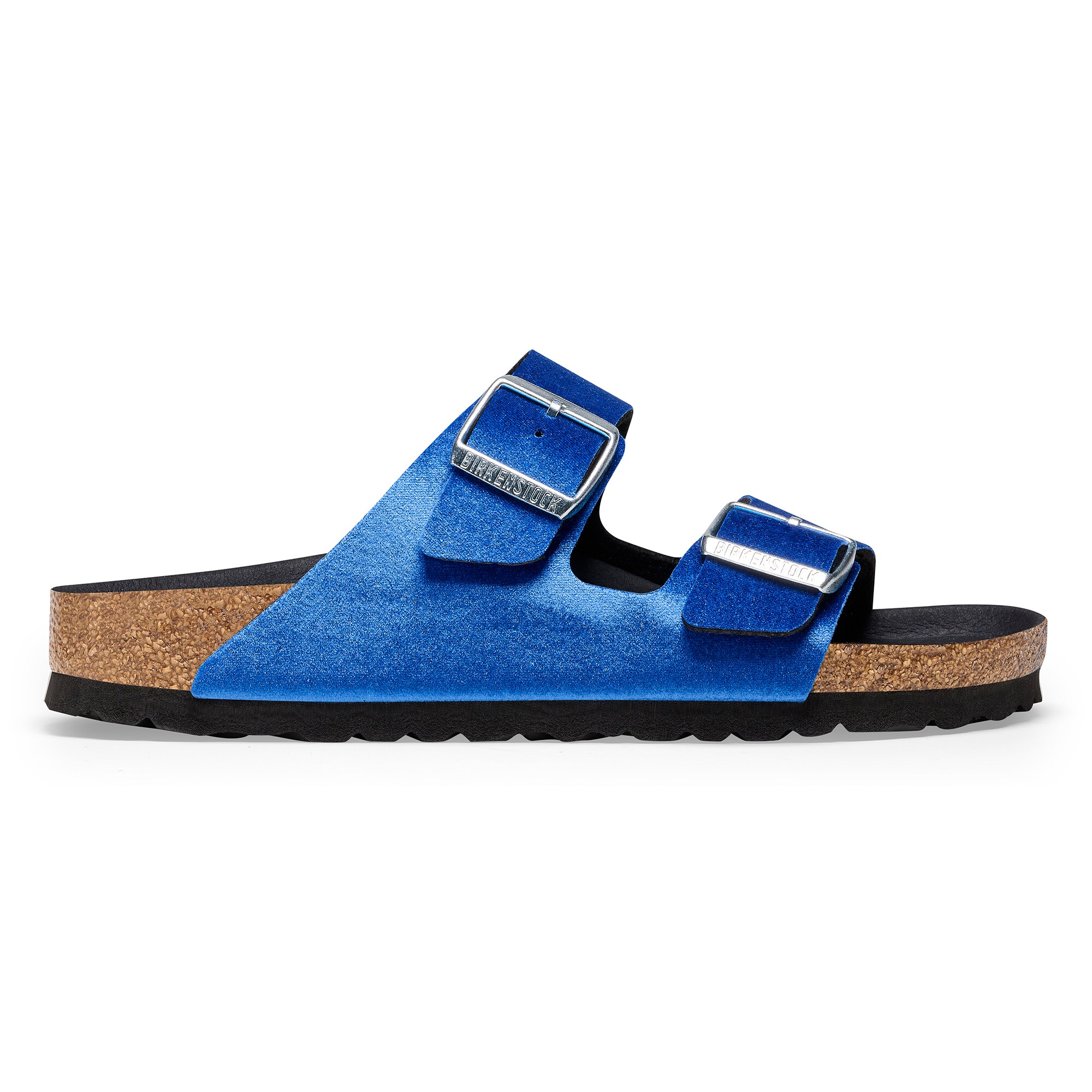 Arizona Rivet Logo Velvet Velvet Brillant Blue | BIRKENSTOCK