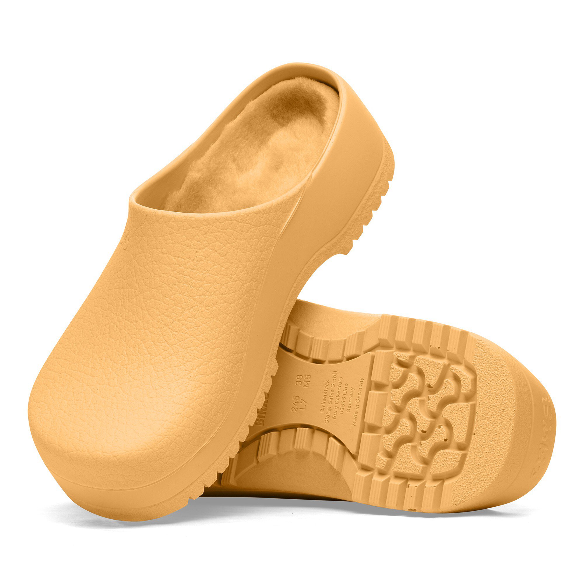 Super-Birki Shearling Polyurethane Gold Earth | BIRKENSTOCK
