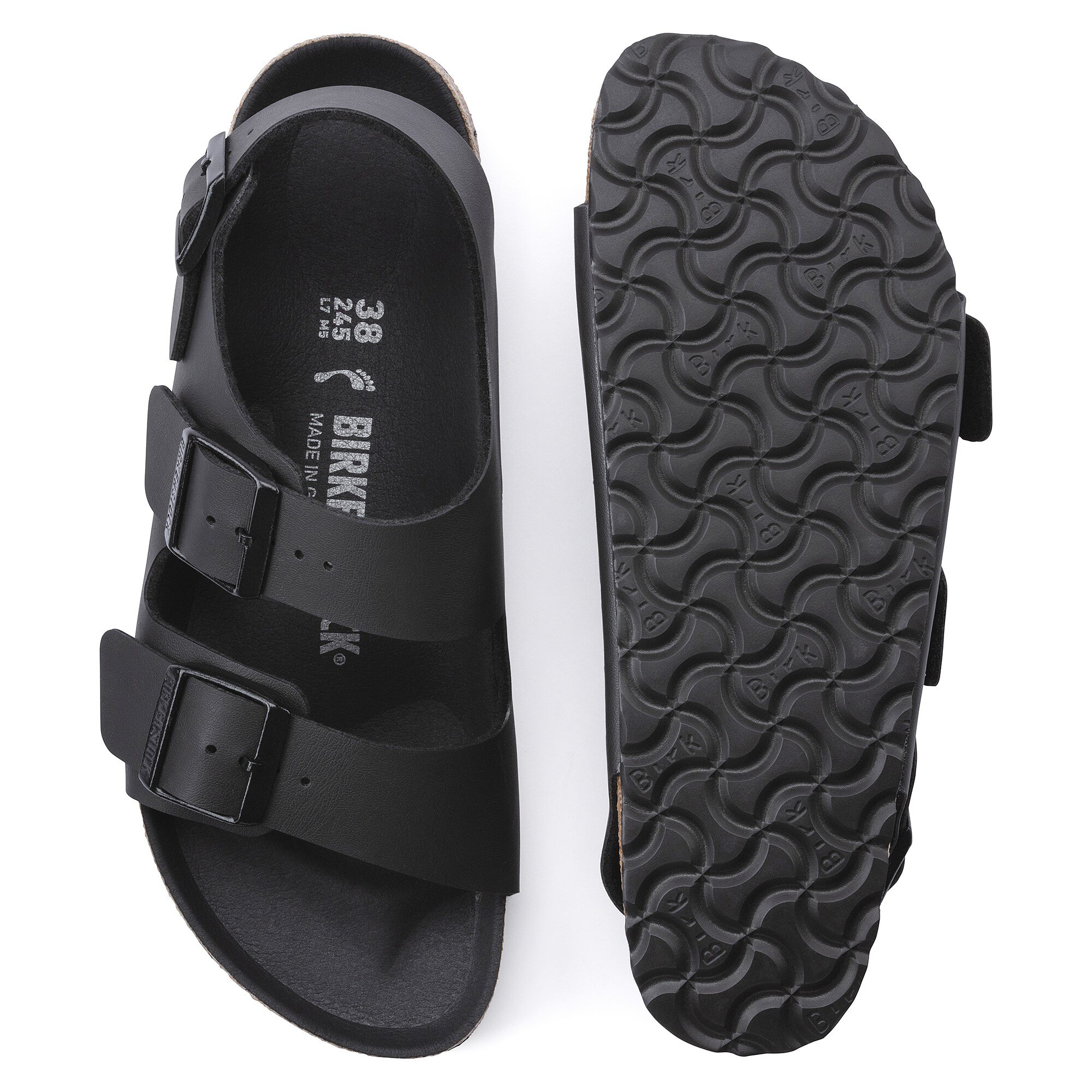 Milano Birko-Flor Triples Black | BIRKENSTOCK