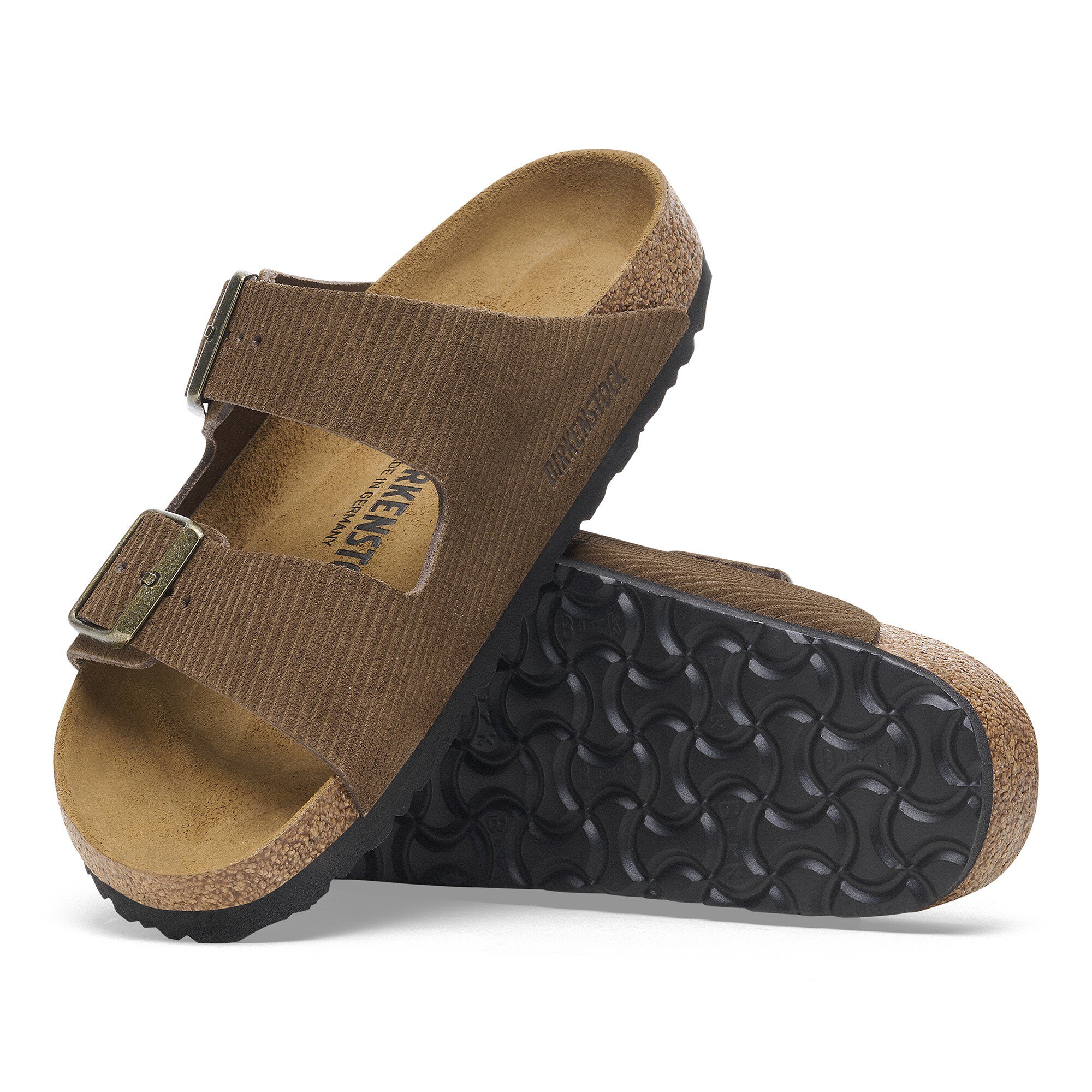Arizona Suede Embossed Corduroy Dark Tea | BIRKENSTOCK