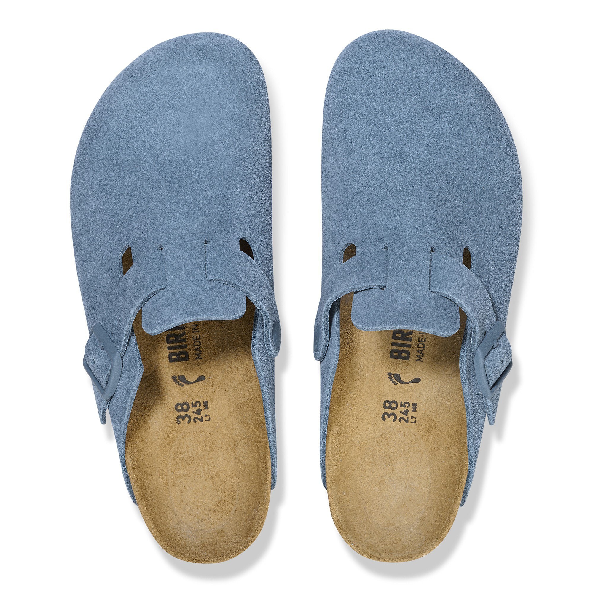 Boston BS Suede Leather Elemental Blue | BIRKENSTOCK