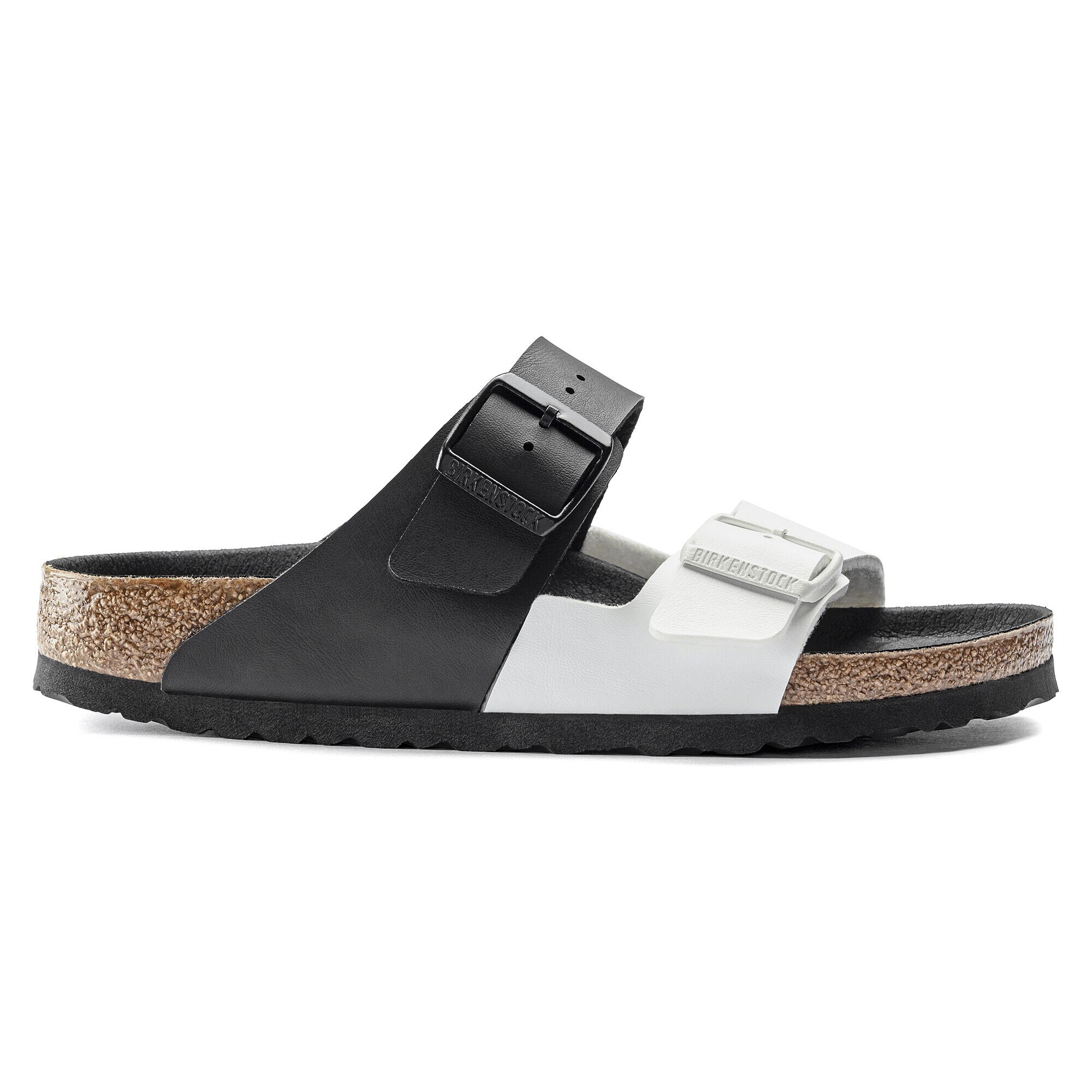 Arizona Split Birko-Flor Black/White | BIRKENSTOCK