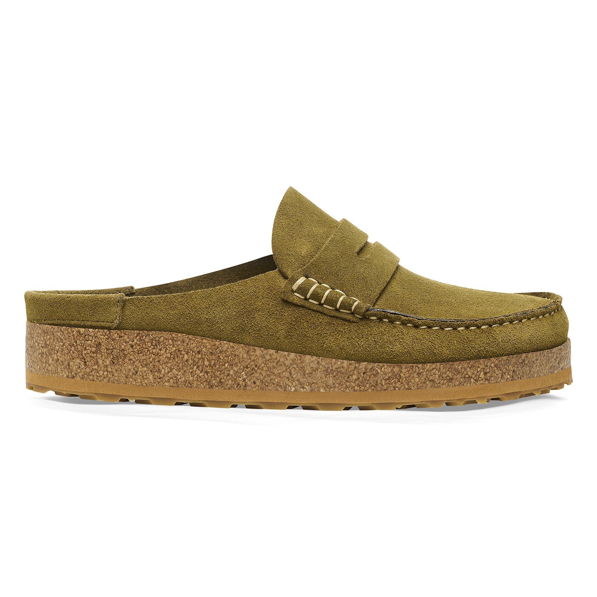 Naples Suede Leather Pine Green | BIRKENSTOCK