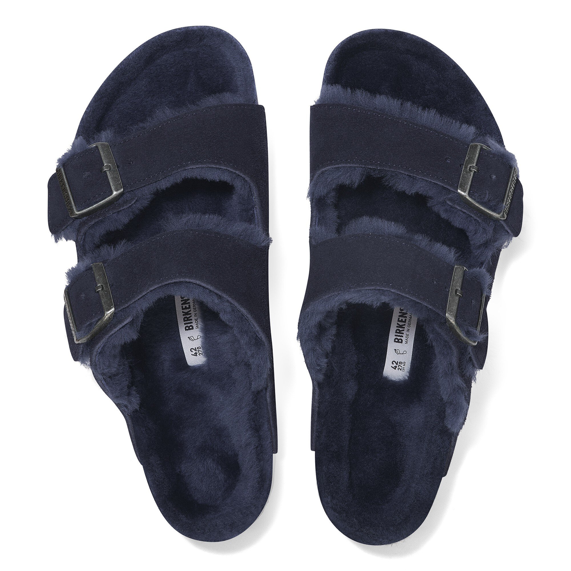 Arizona Shearling Suede Leather Midnight | BIRKENSTOCK