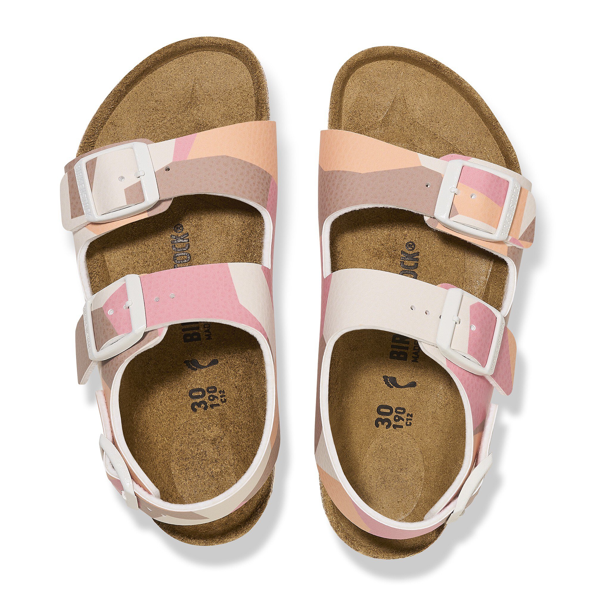 Milano Kids Birko-Flor Desert Soil Geo Camo Papaya | BIRKENSTOCK