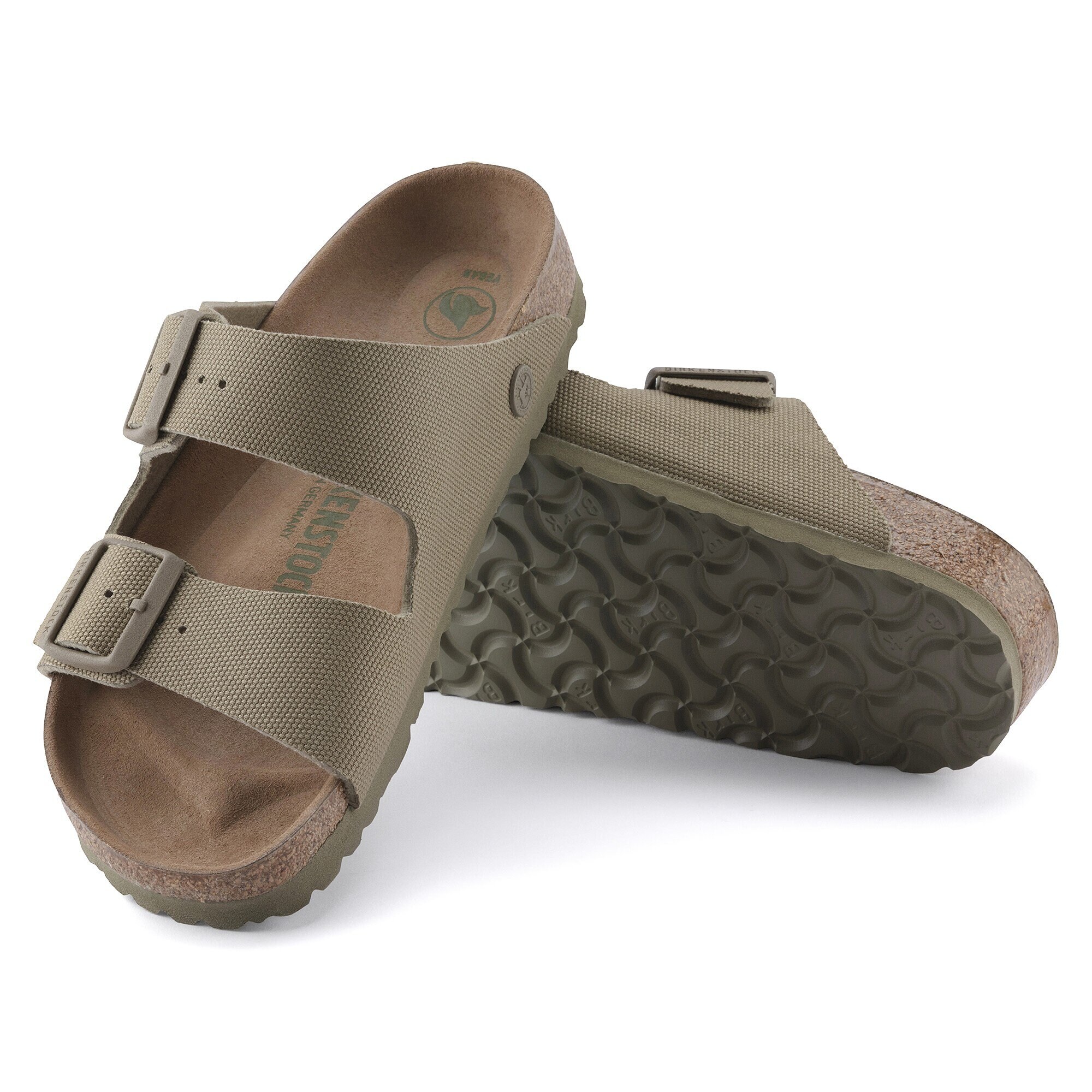 Arizona Vegan Textile Faded Khaki | BIRKENSTOCK