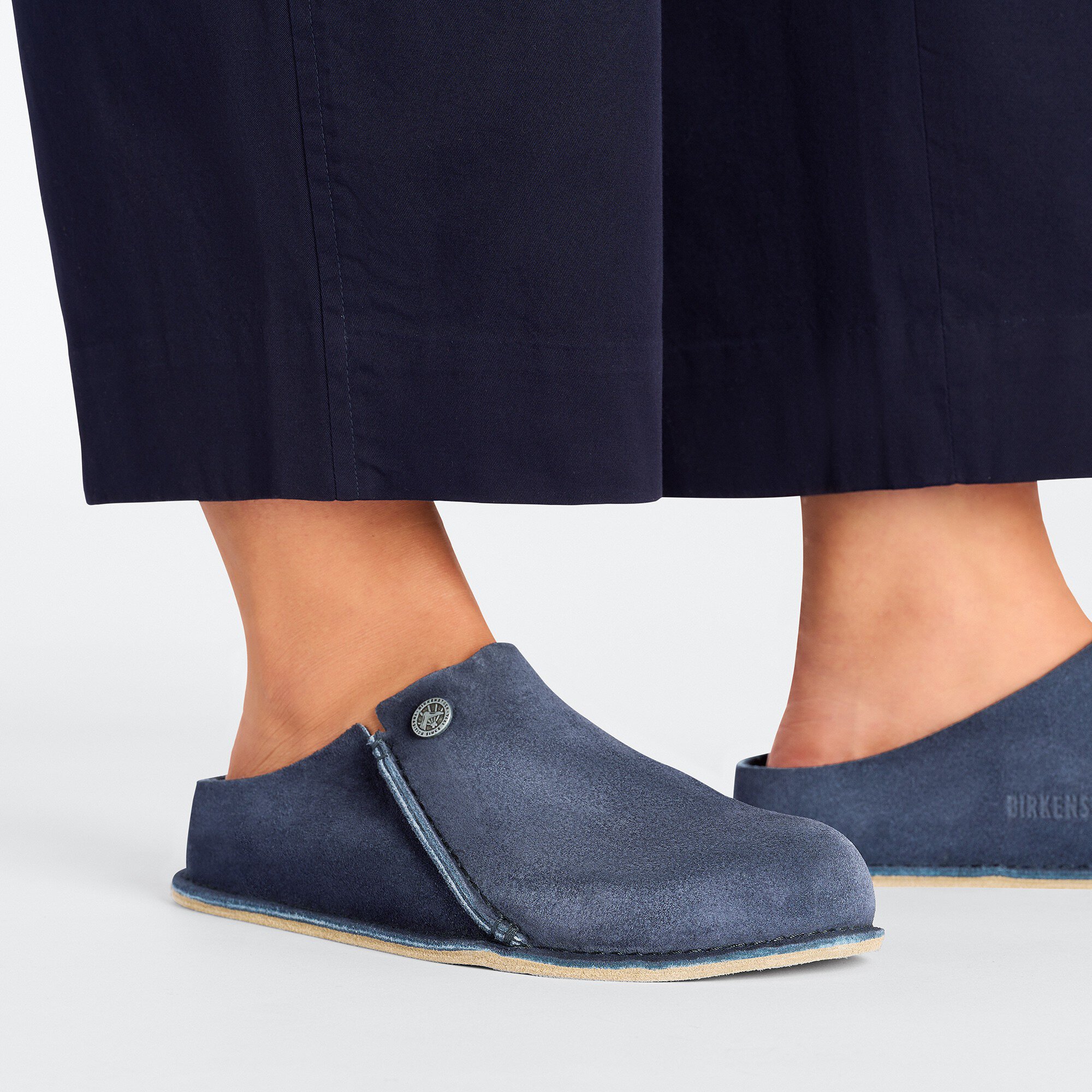 Zermatt Premium Suede LEA Sole Suede Leather Midnight | BIRKENSTOCK
