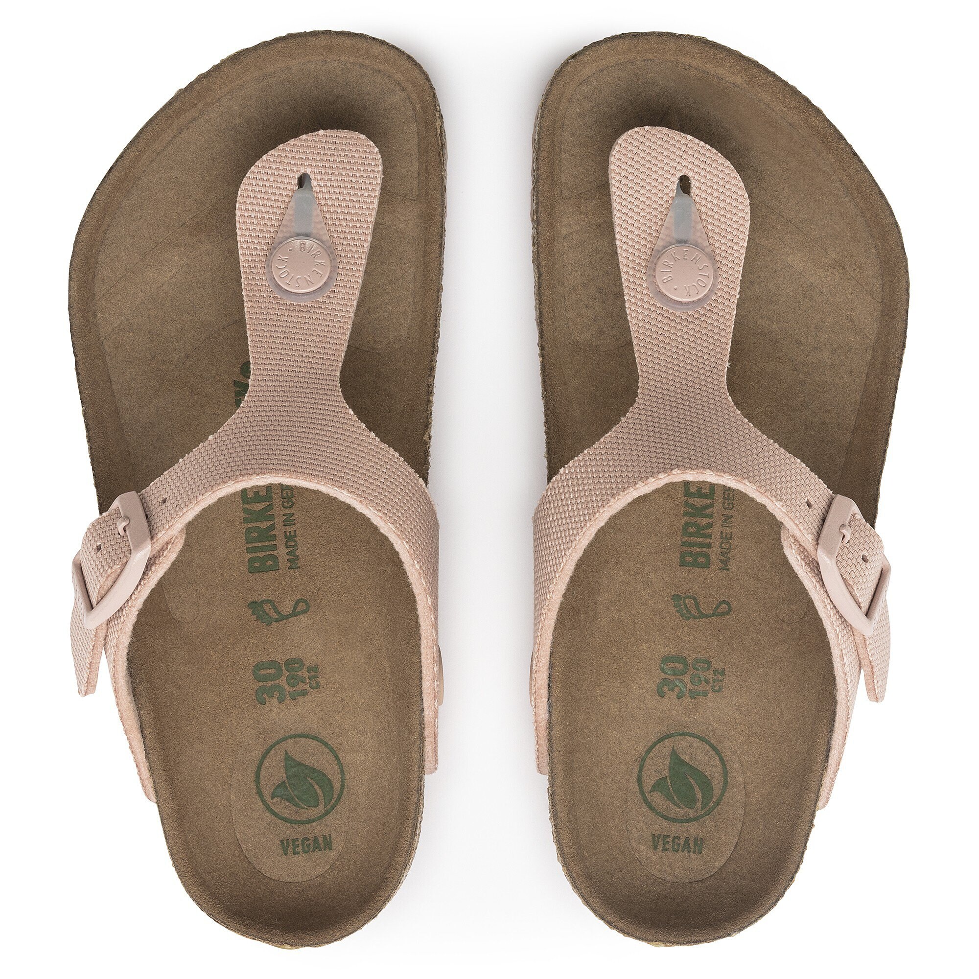 Gizeh Kids Rivet Logo Textile Soft Pink | BIRKENSTOCK