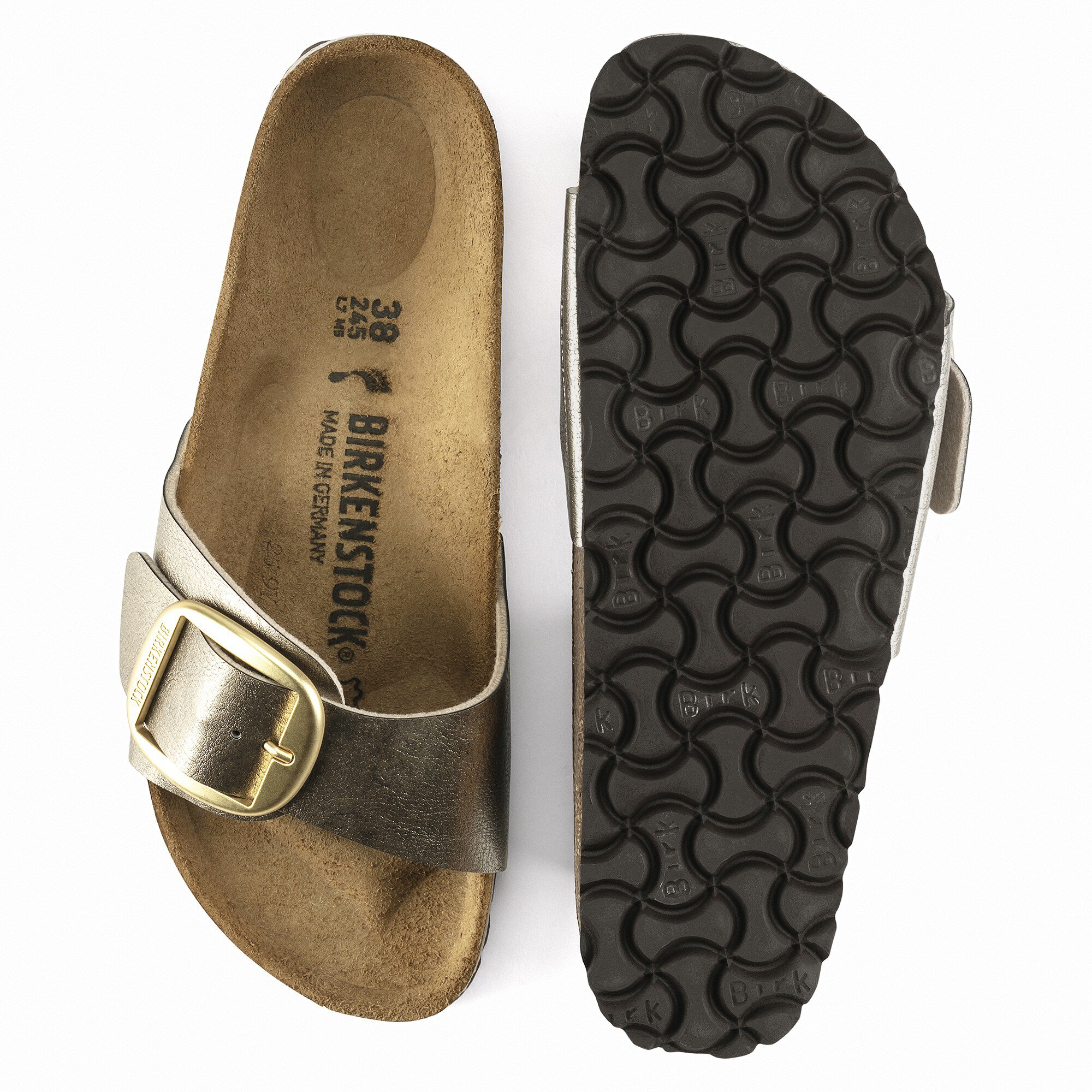 Madrid Big Buckle Birko-Flor Graceful Taupe | BIRKENSTOCK