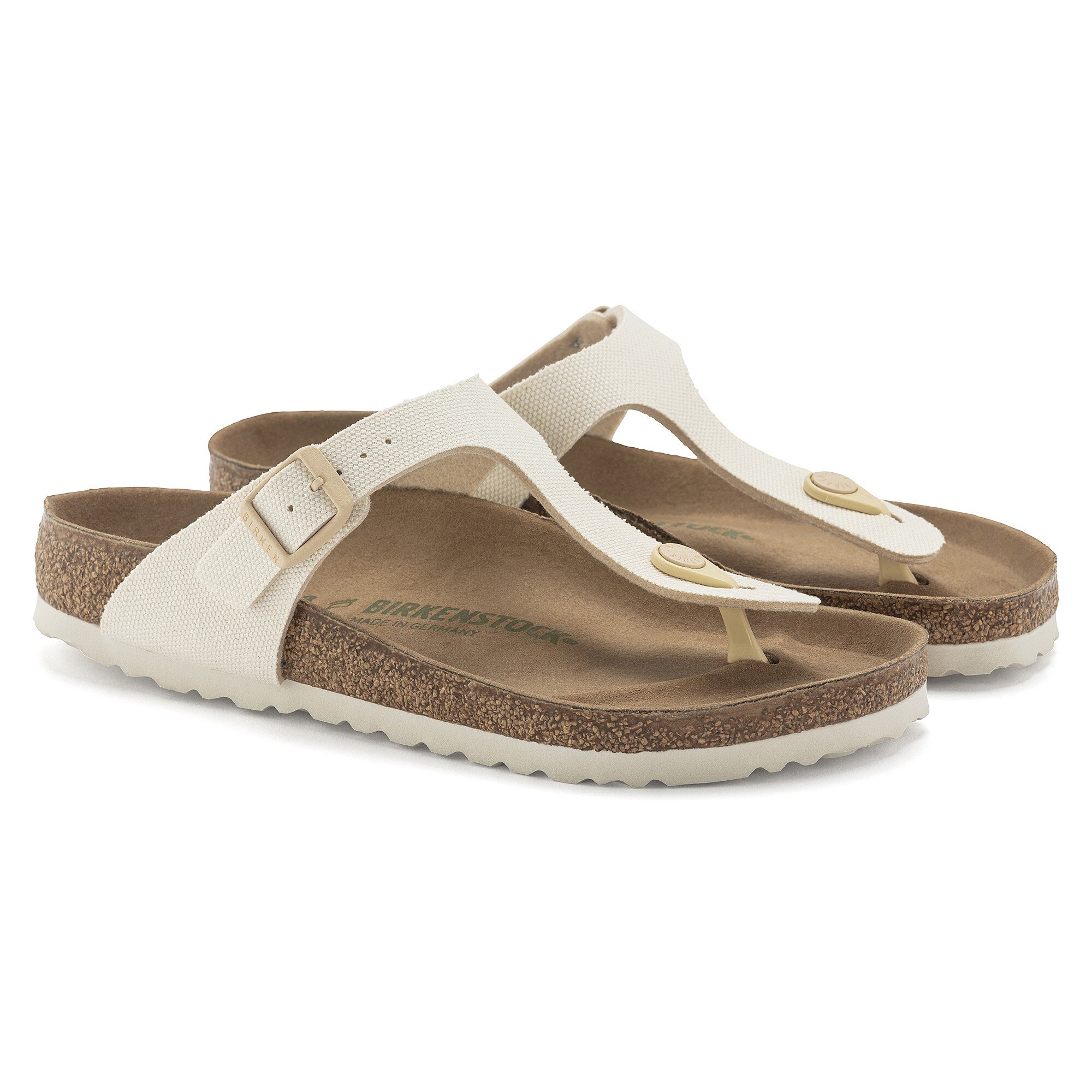 Gizeh Vegan Textile Canvas Eggshell | BIRKENSTOCK