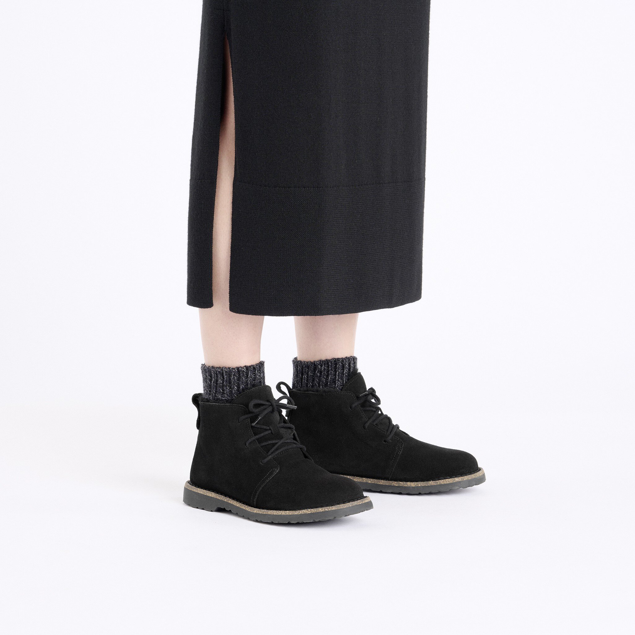 Uppsala Mid Shearling Suede Leather Black | BIRKENSTOCK Uppsala Mid Shearling Suede Leather Black | BIRKENSTOCK